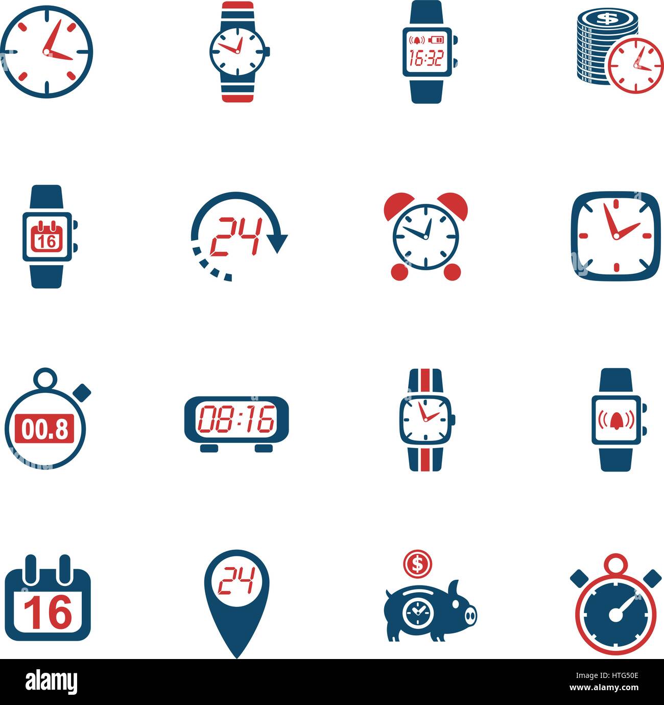 time web icons for user interface design Stock Vector Image & Art - Alamy