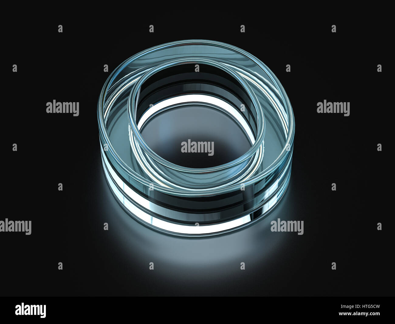 Glass letter O on a black background. 3D illustration Stock Photo - Alamy