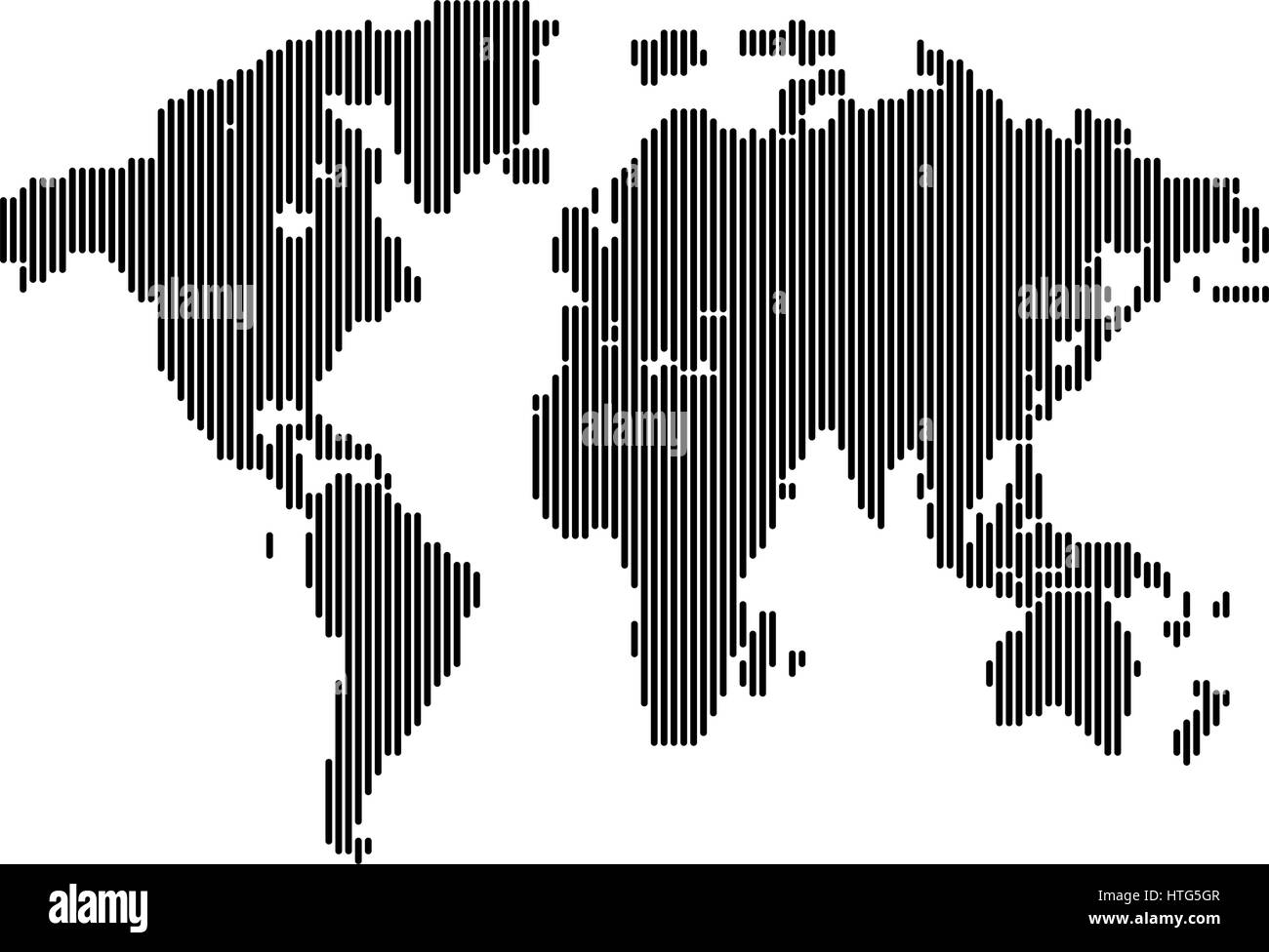 Isolated dark grey color worldmap of lines on white background, earth ...
