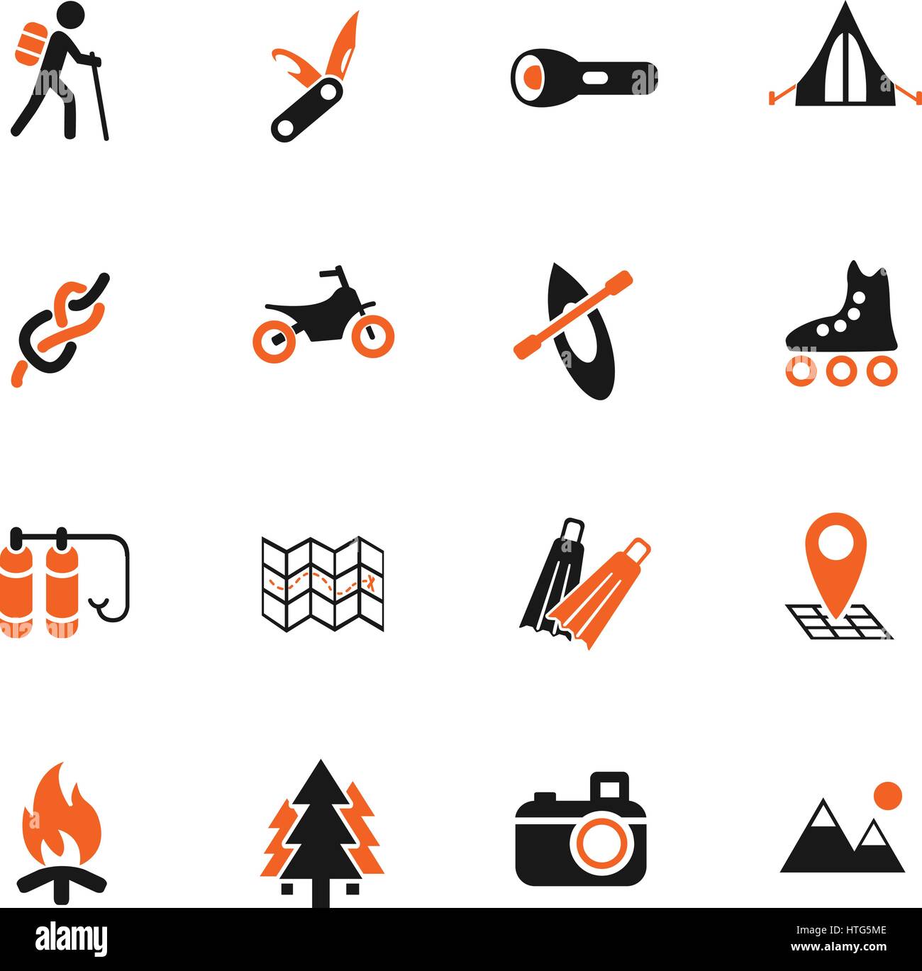 active recreation web icons for user interface design Stock Vector ...