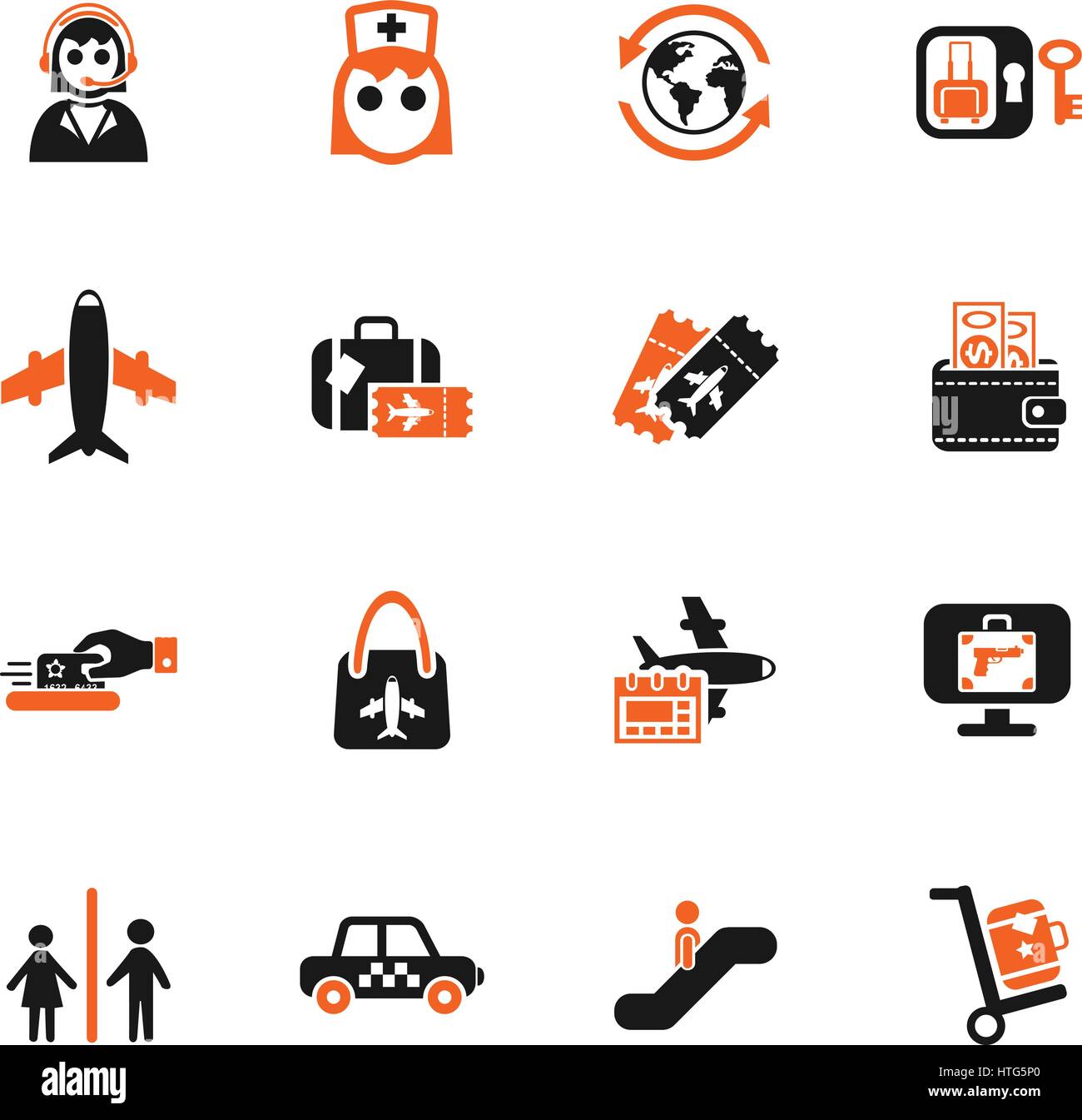 airport web icons for user interface design Stock Vector Image & Art ...