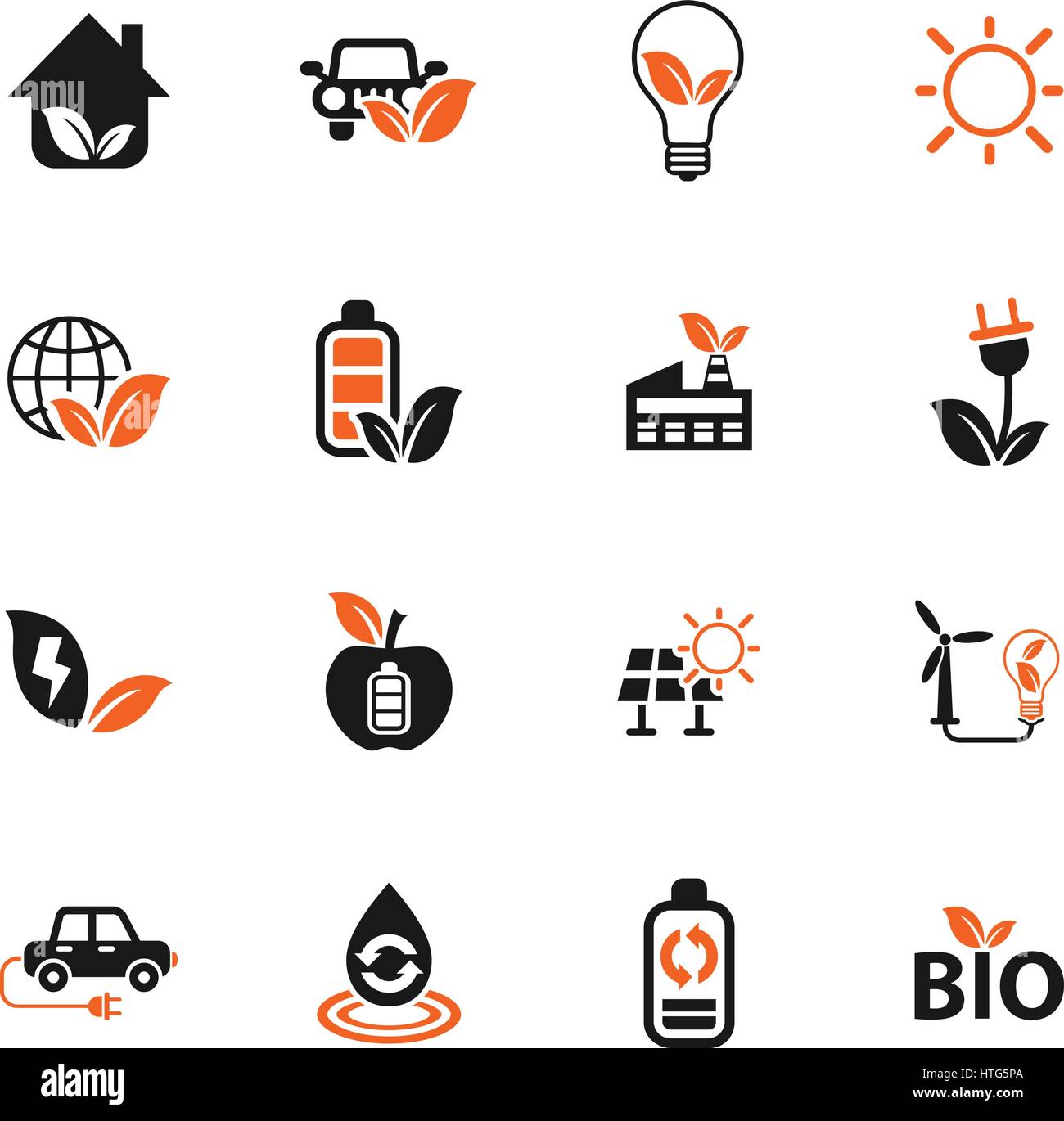 alternative energy web icons for user interface design Stock Vector ...