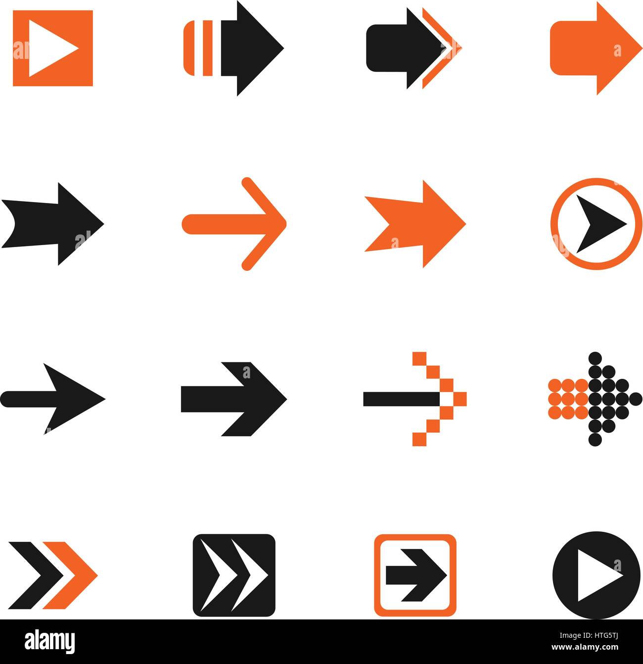 arrow web icons for user interface design Stock Vector Image & Art - Alamy