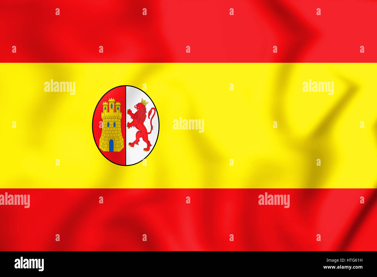 3D Flag of First Spanish Republic. 3D Illustration Stock Photo - Alamy