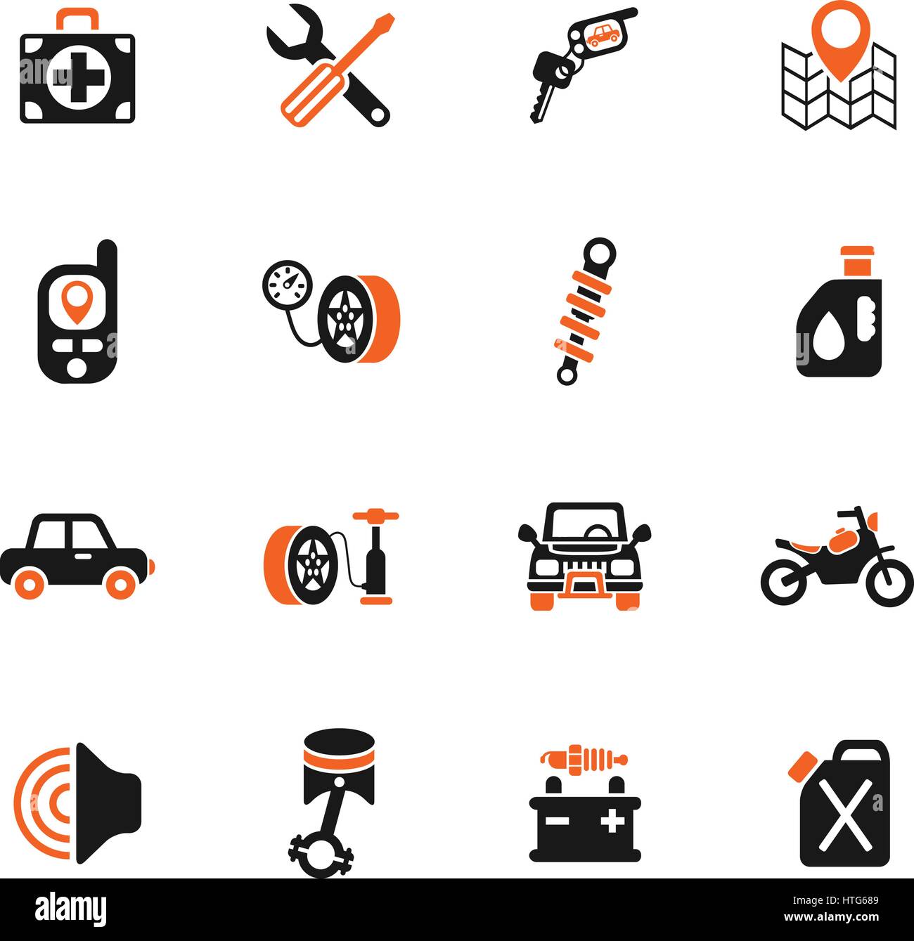 car shop web icons for user interface design Stock Vector Image & Art ...