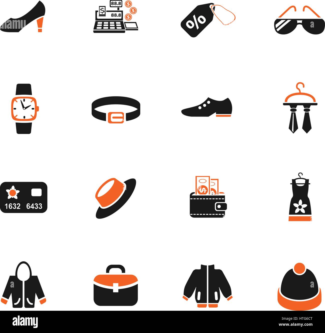 clothes shop web icons for user interface design Stock Vector Image ...