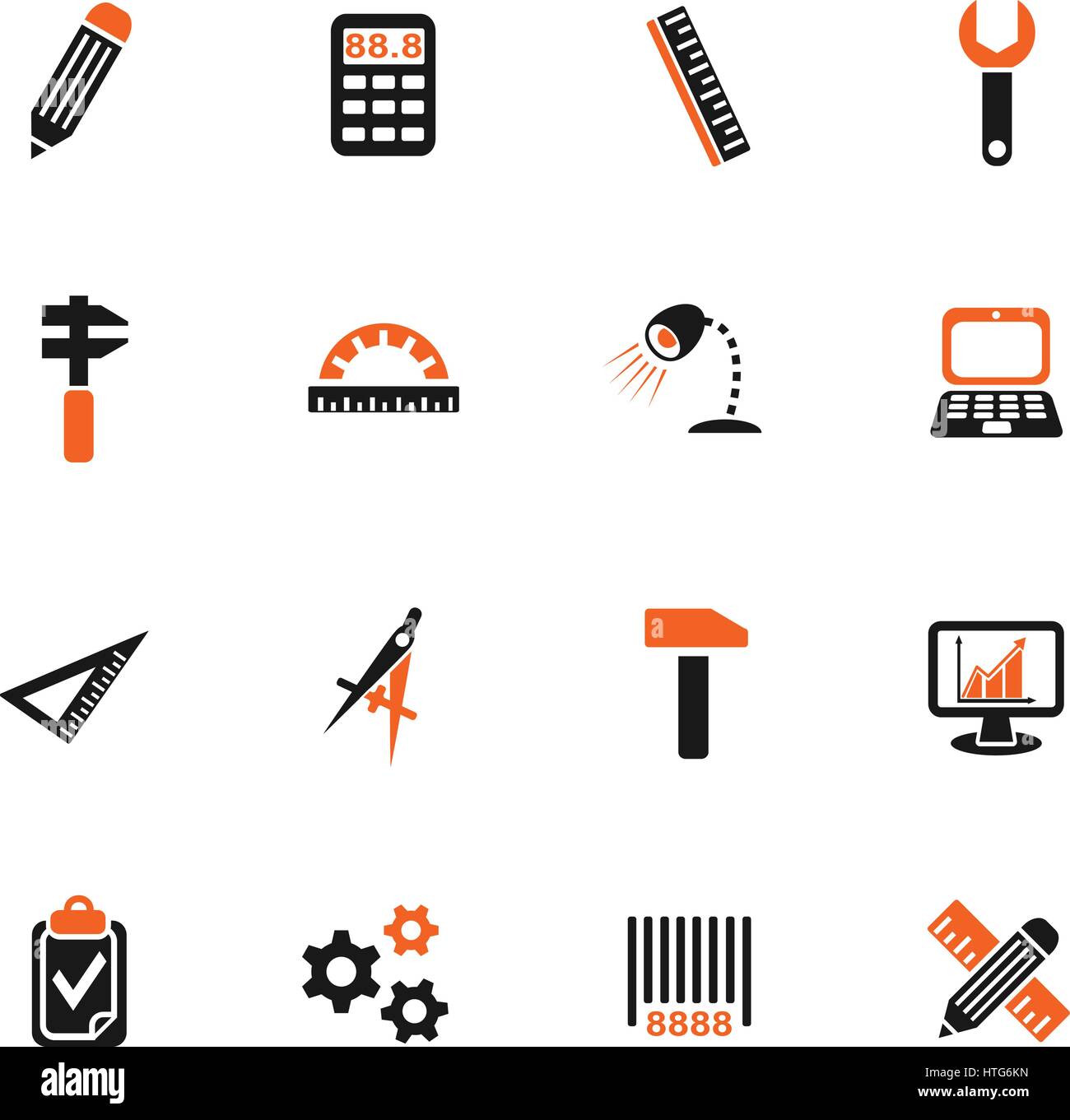 engineering web icons for user interface design Stock Vector Image ...