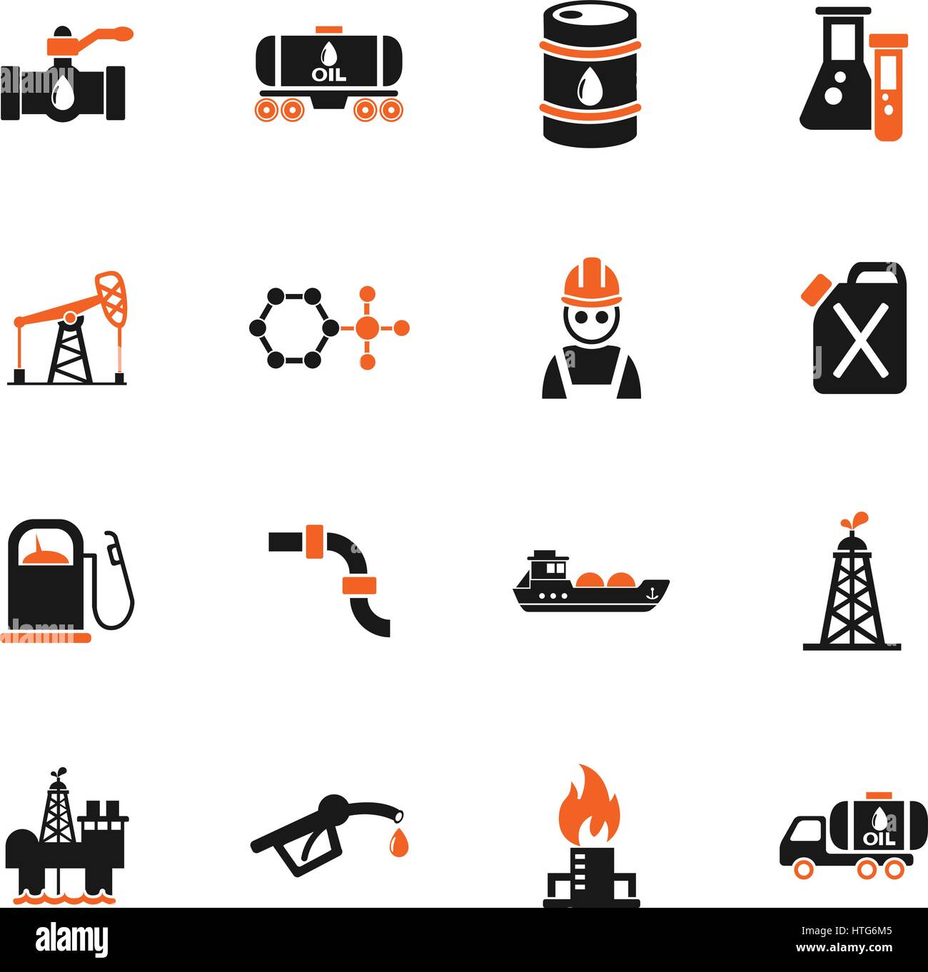 extraction of oil icon set web icons for user interface design Stock ...