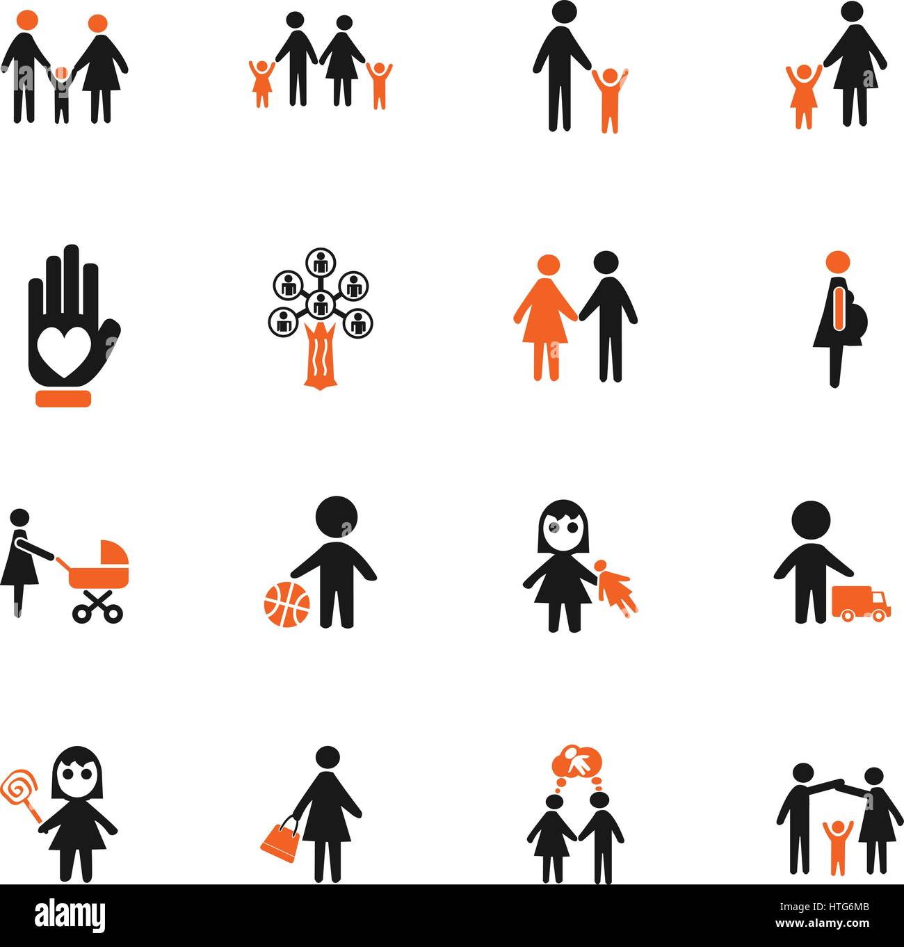 family web icons for user interface design Stock Vector Image & Art - Alamy