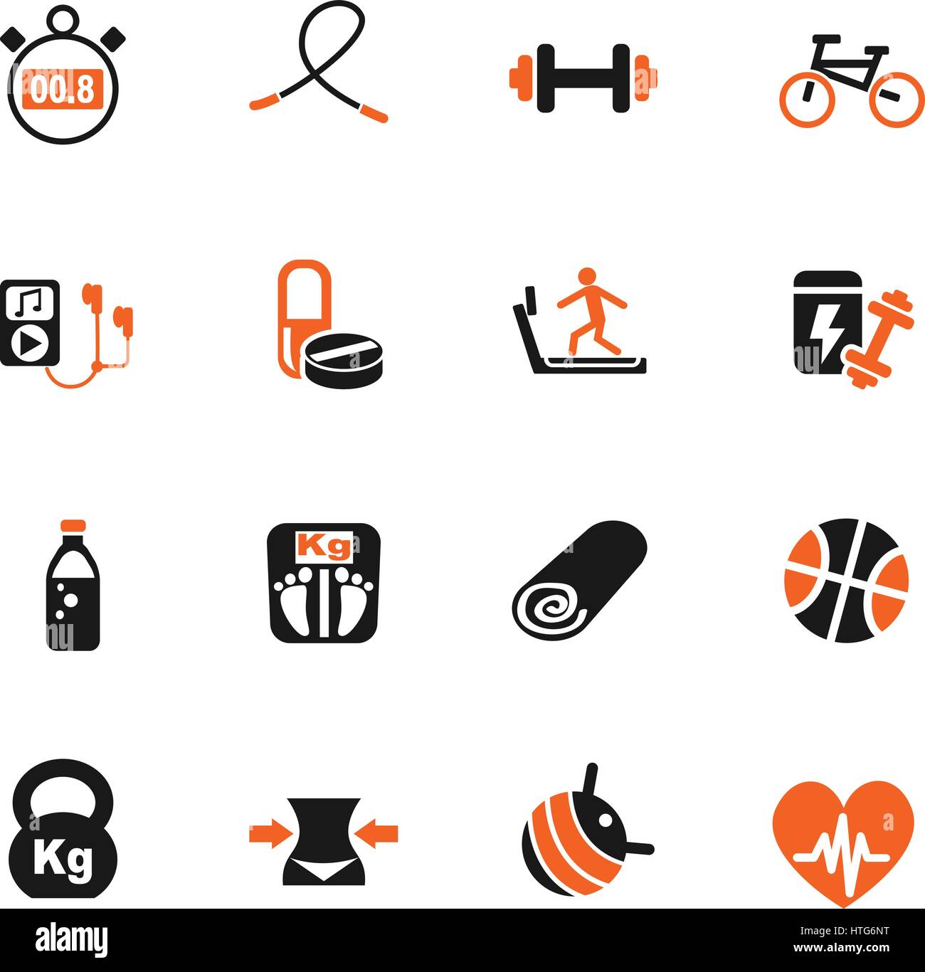 fitness web icons for user interface design Stock Vector Image & Art ...