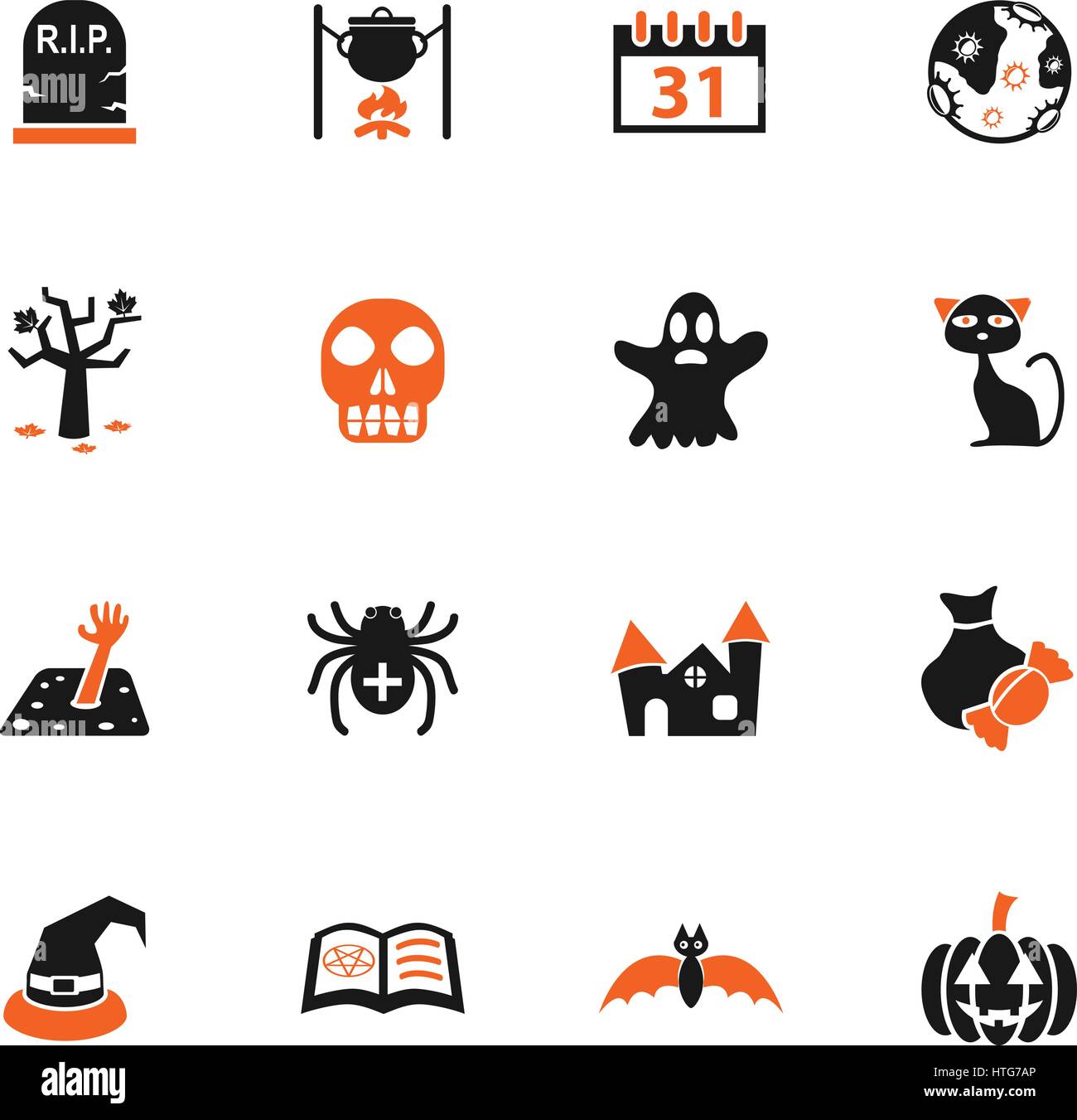 halloween web icons for user interface design Stock Vector Image & Art ...