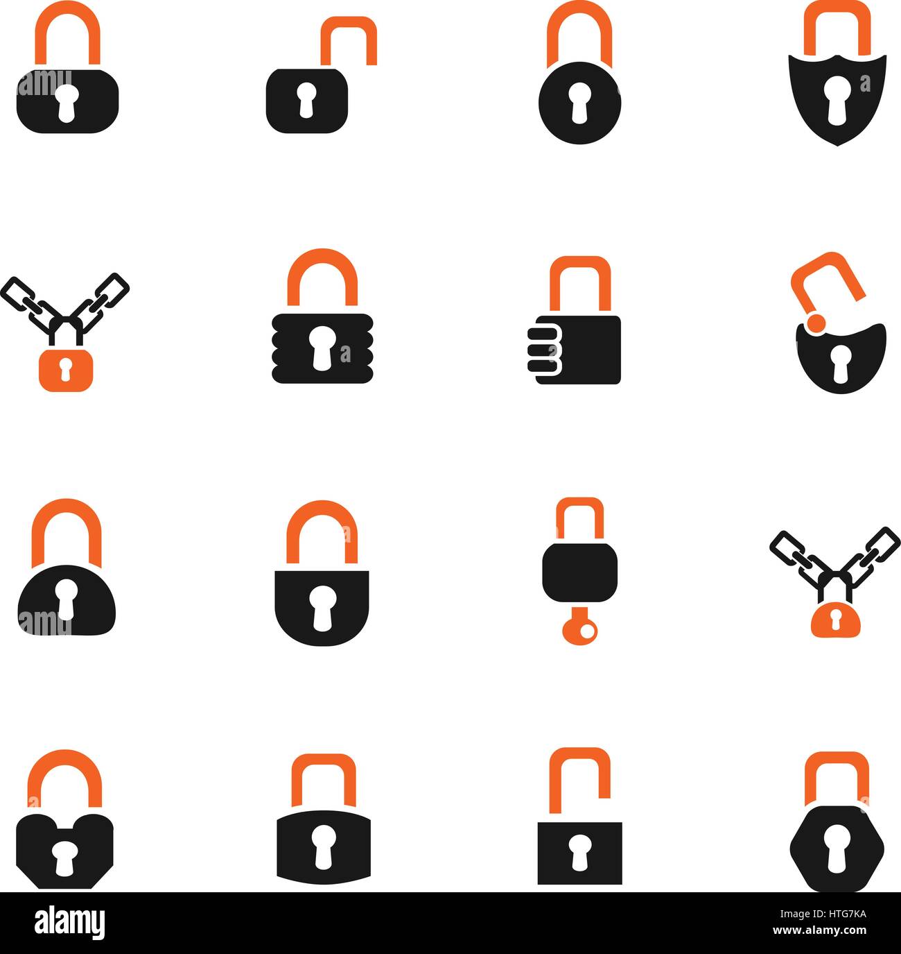 lock web icons for user interface design Stock Vector Image & Art - Alamy