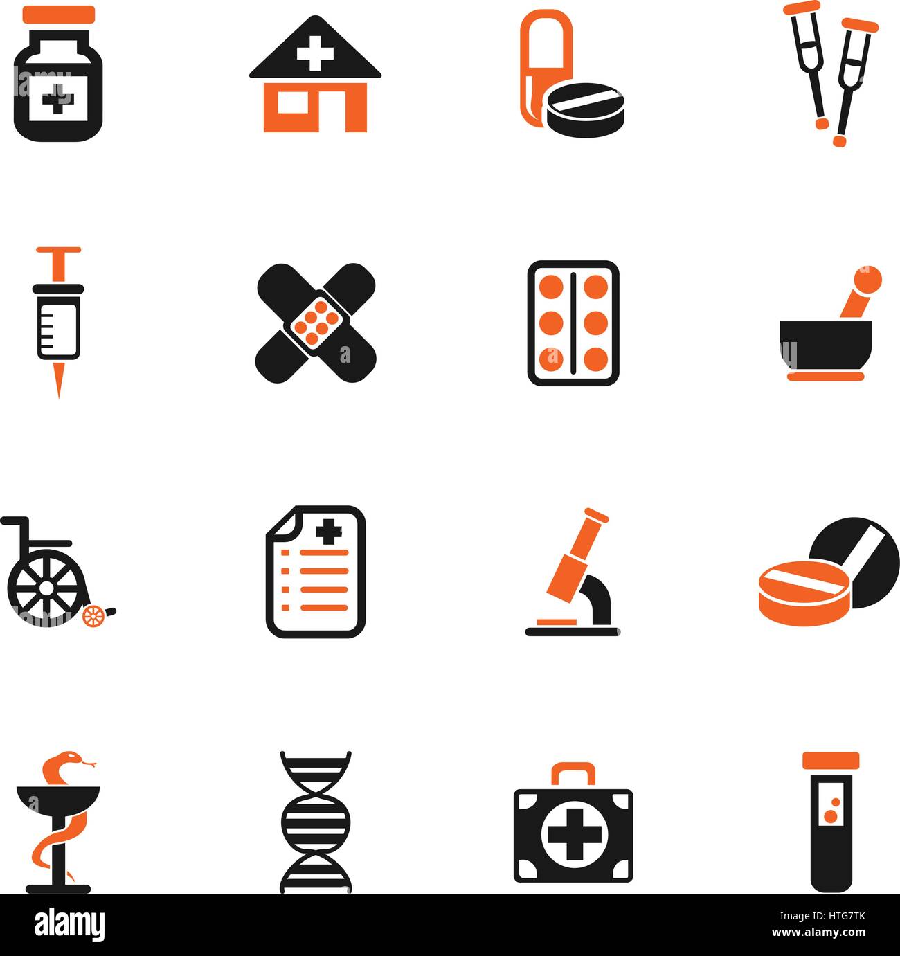 pharmacy web icons for user interface design Stock Vector Image & Art ...