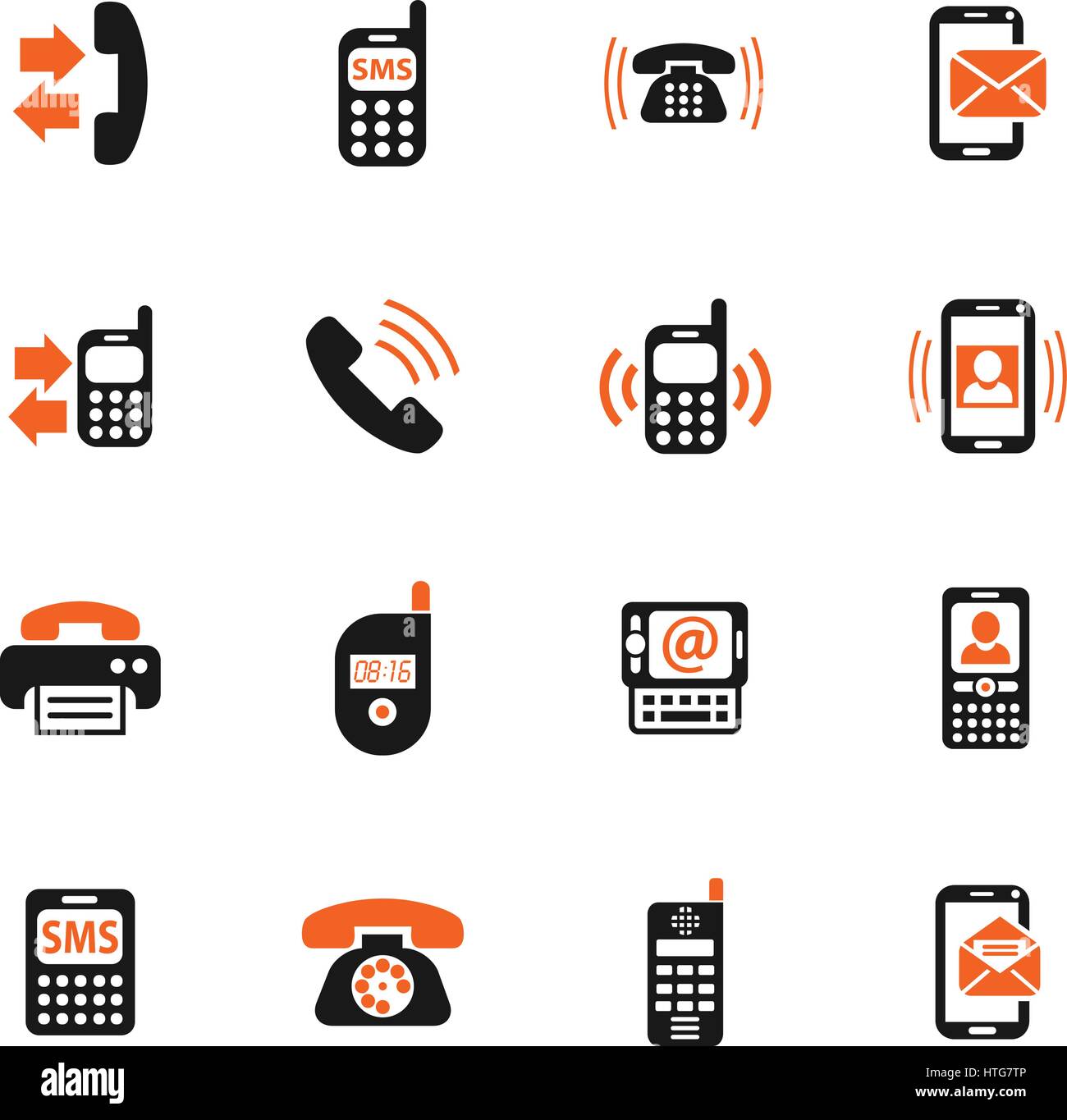 phone web icons for user interface design Stock Vector Image & Art - Alamy