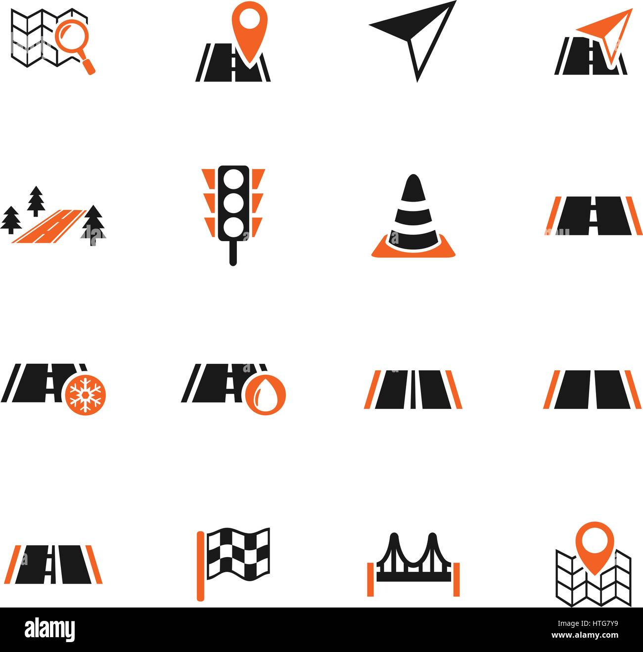 road web icons for user interface design Stock Vector Image & Art - Alamy