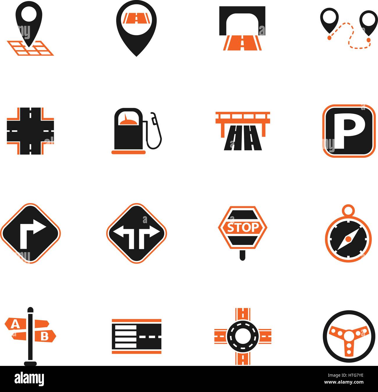 road web icons for user interface design Stock Vector Image & Art - Alamy