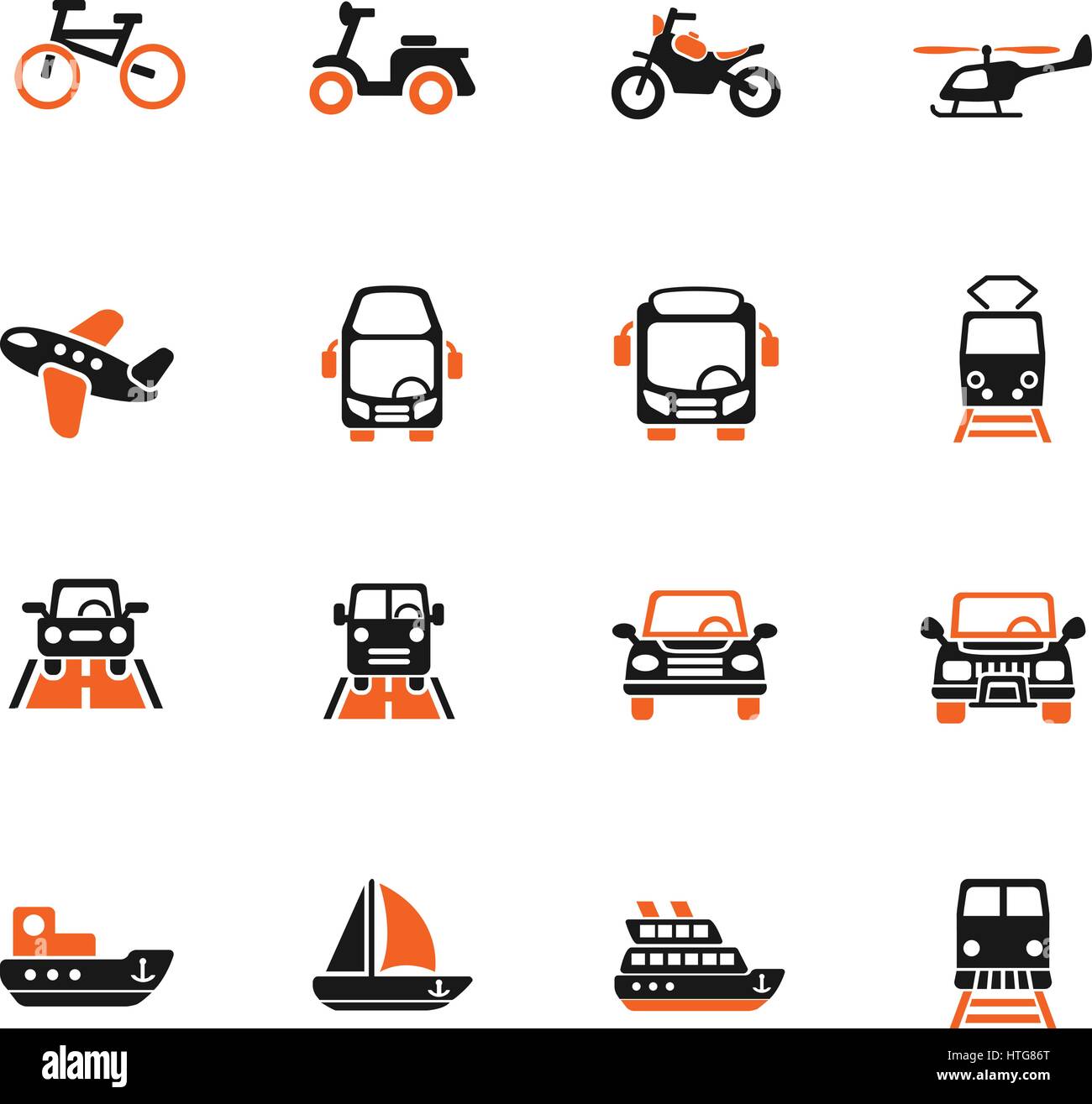transport web icons for user interface design Stock Vector Image & Art ...
