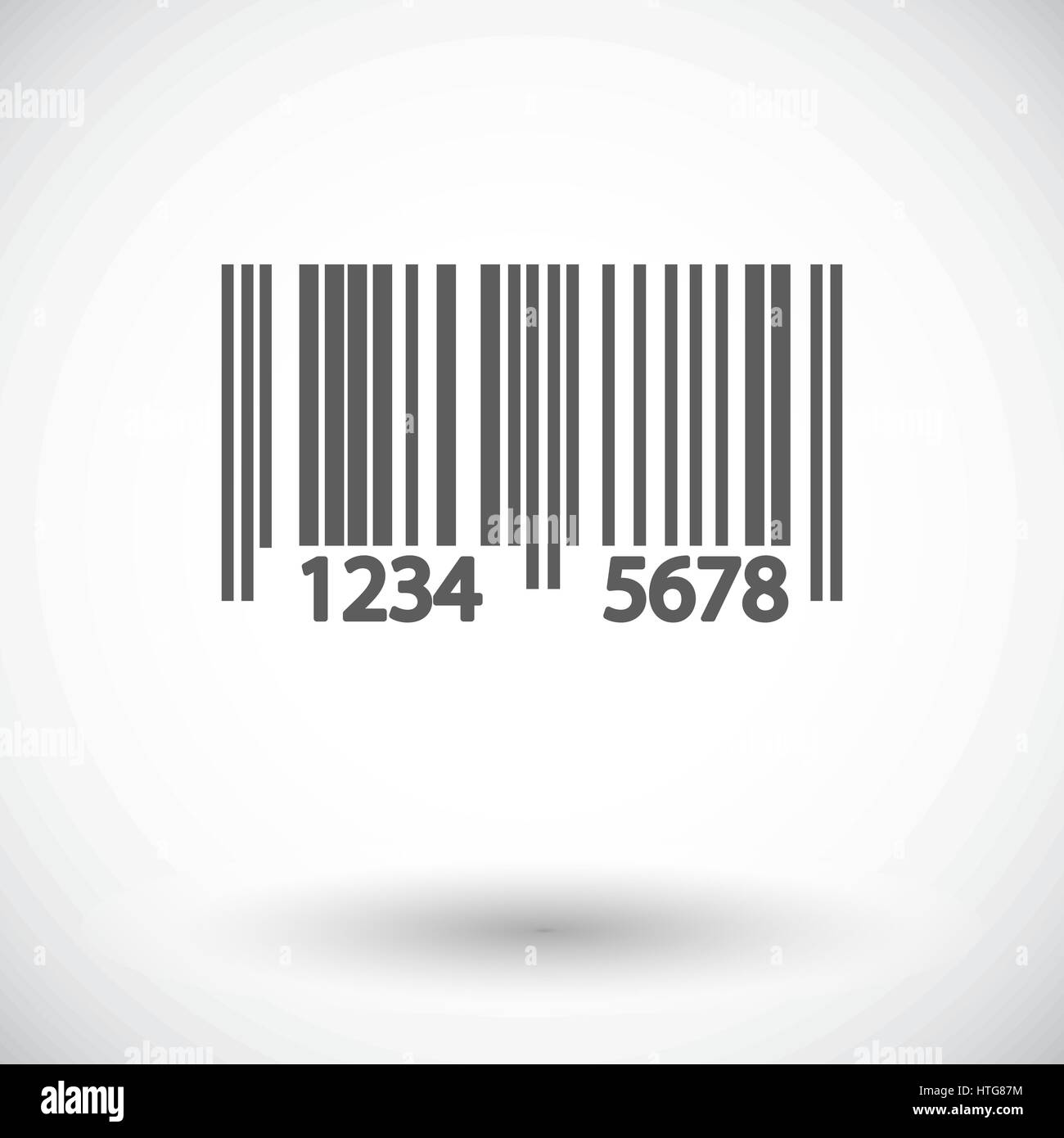 QR code. Single flat icon on white background. Vector illustration ...
