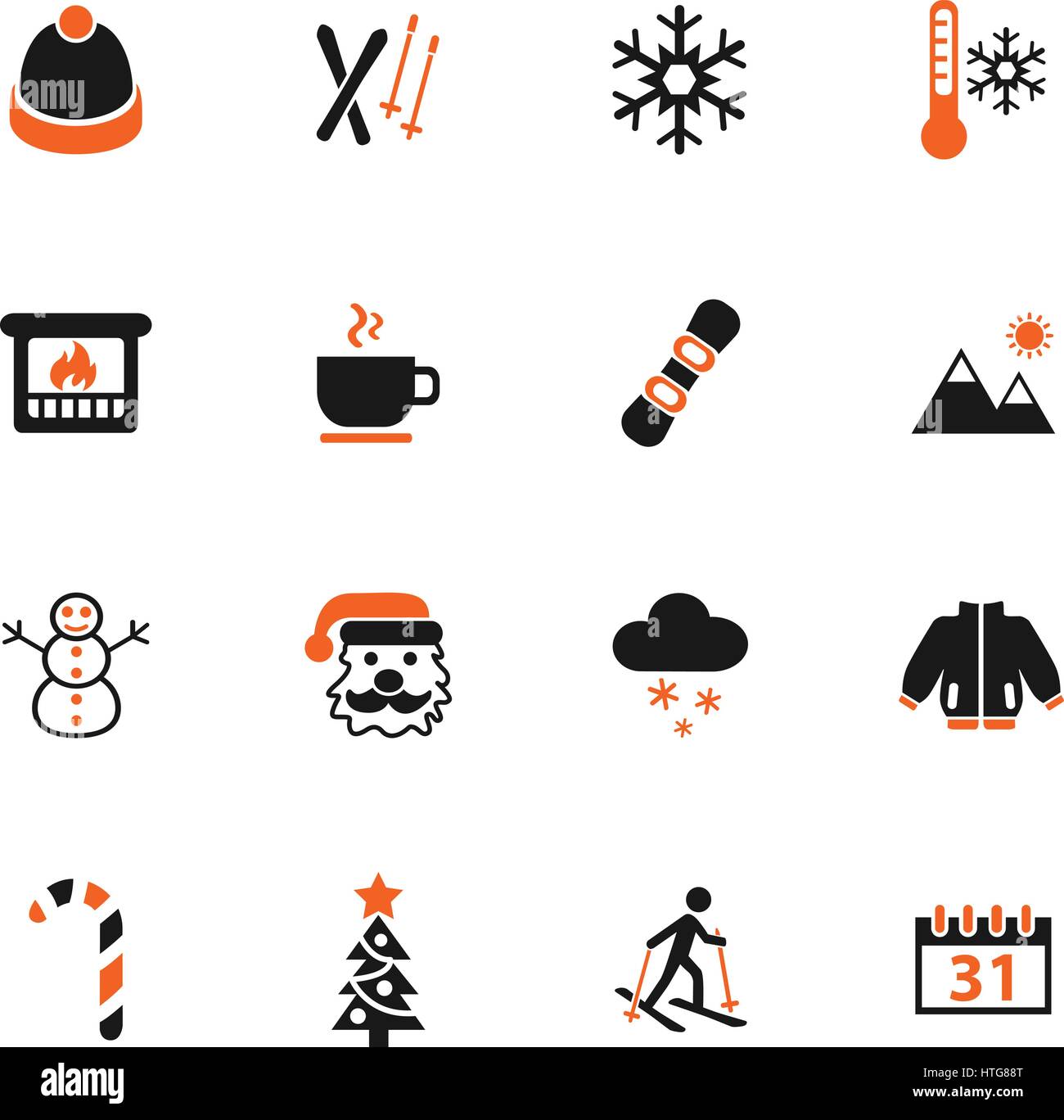 winter web icons for user interface design Stock Vector Image & Art - Alamy