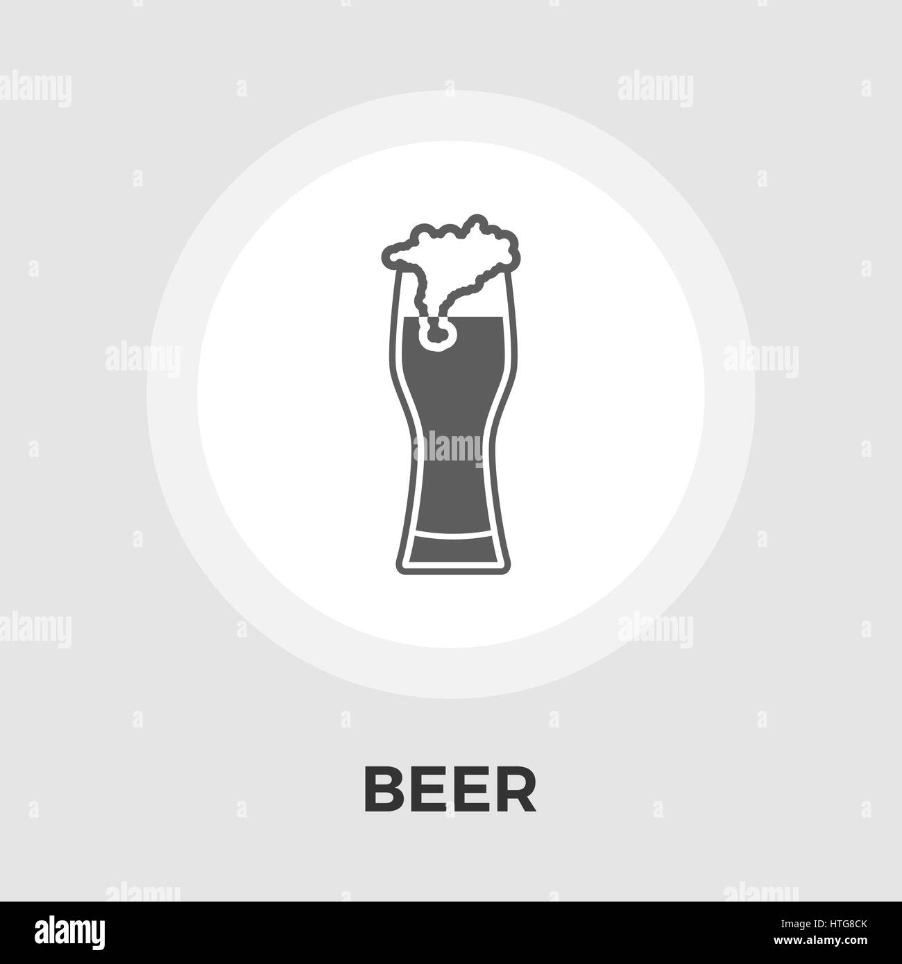 Beer icon vector. Flat icon isolated on the white background. Editable ...
