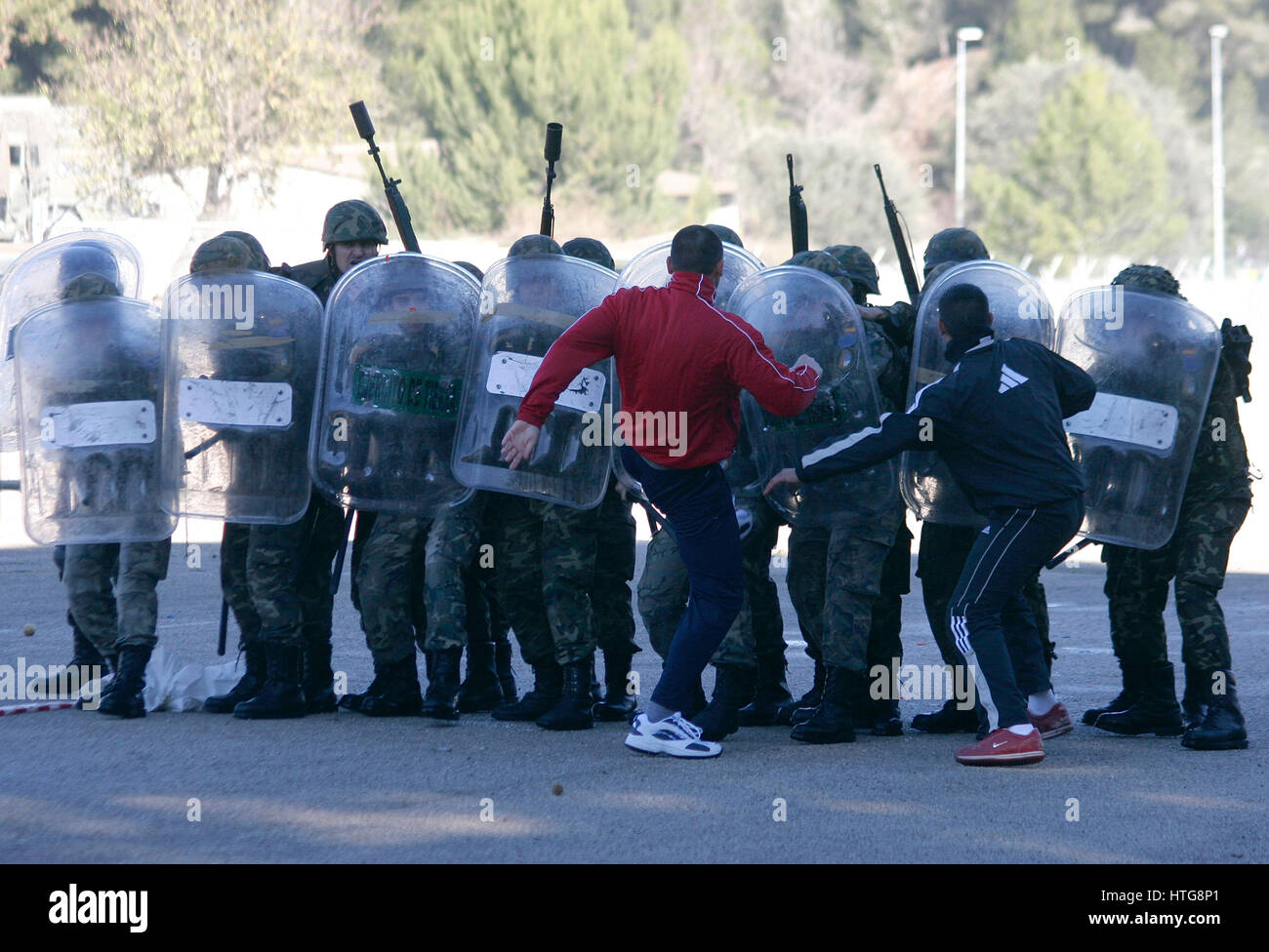 Military control to traffic Stock Photo - Alamy