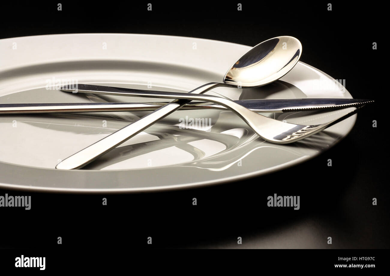 Cutlery as a fine art with beautiful soft light Stock Photo - Alamy