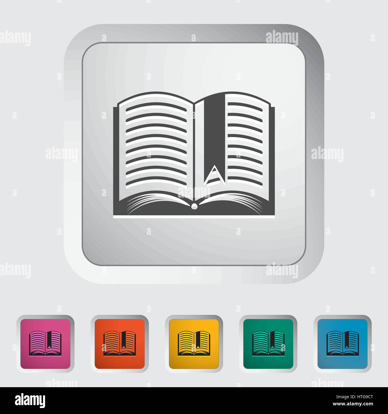 Book. Single flat icon. Vector illustration Stock Vector Image & Art ...