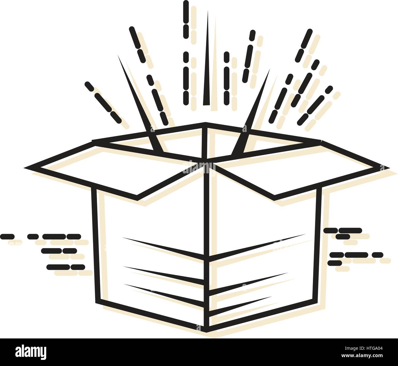 Surprise Gift Illustration Icon as EPS 10 File Stock Vector Image & Art ...