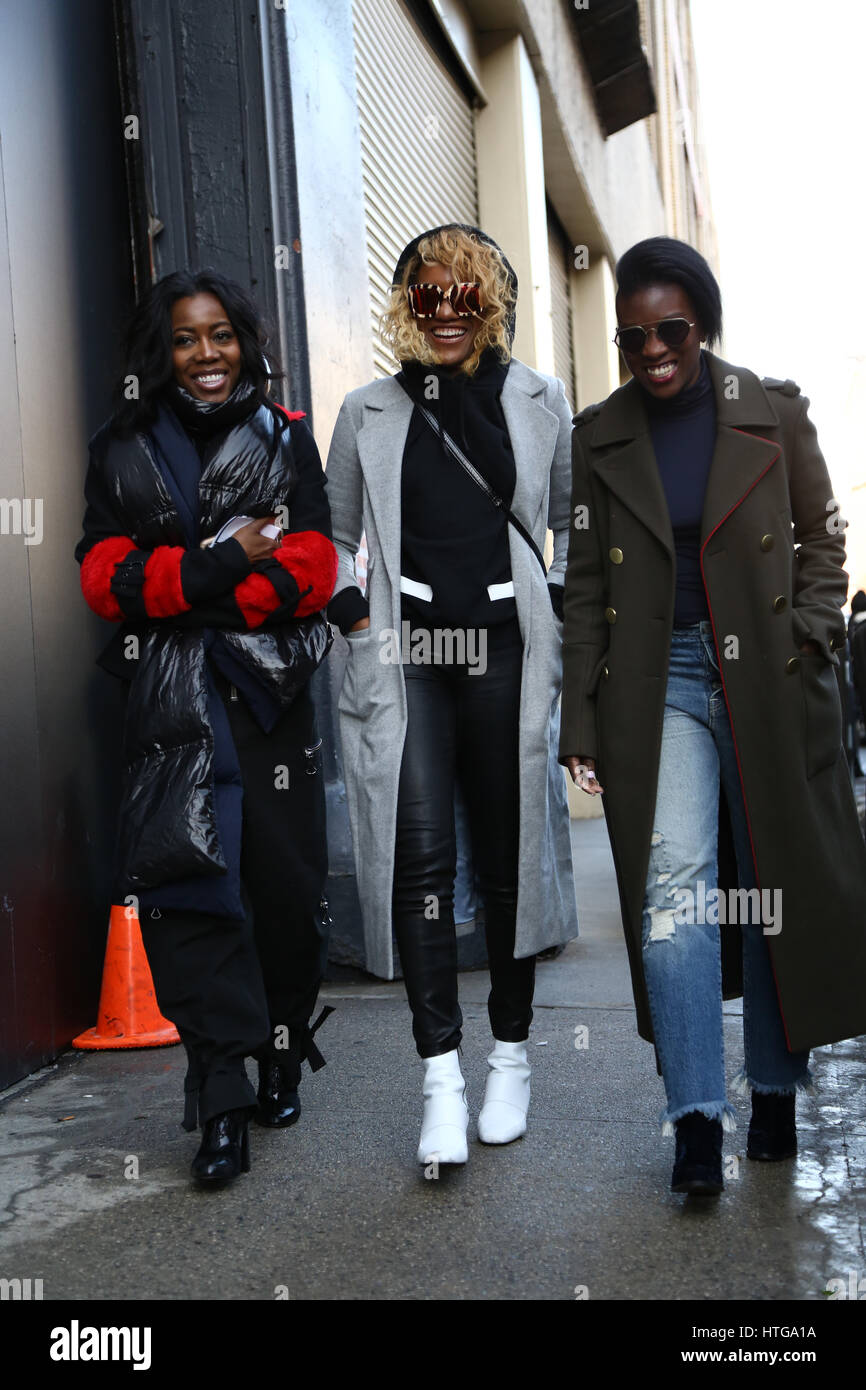 New YorK, 10 Feb 2017 Danielle Prescod seen during Ny fashion week RTW ...