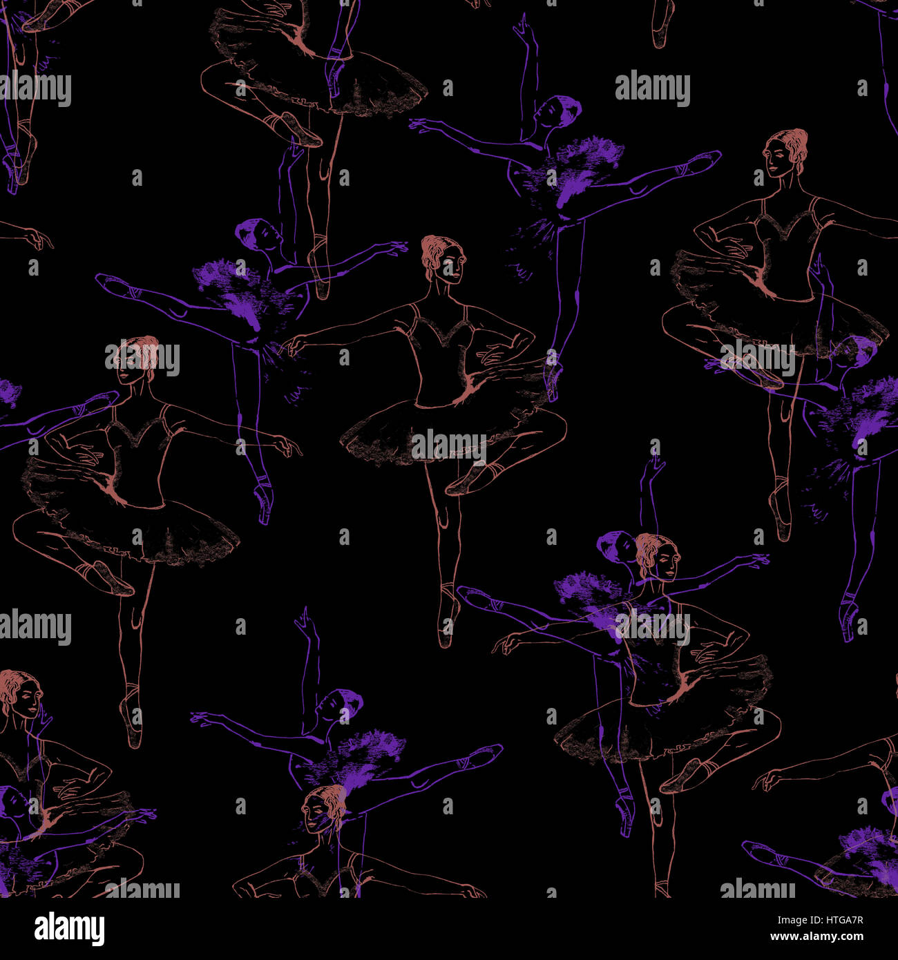 Seamless pattern dance wallpaper hi-res stock photography and images ...