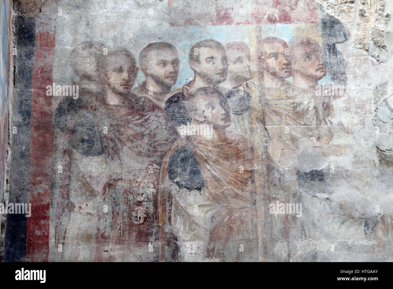 Roman fresco at Luxor Temple in Egypt Stock Photo - Alamy