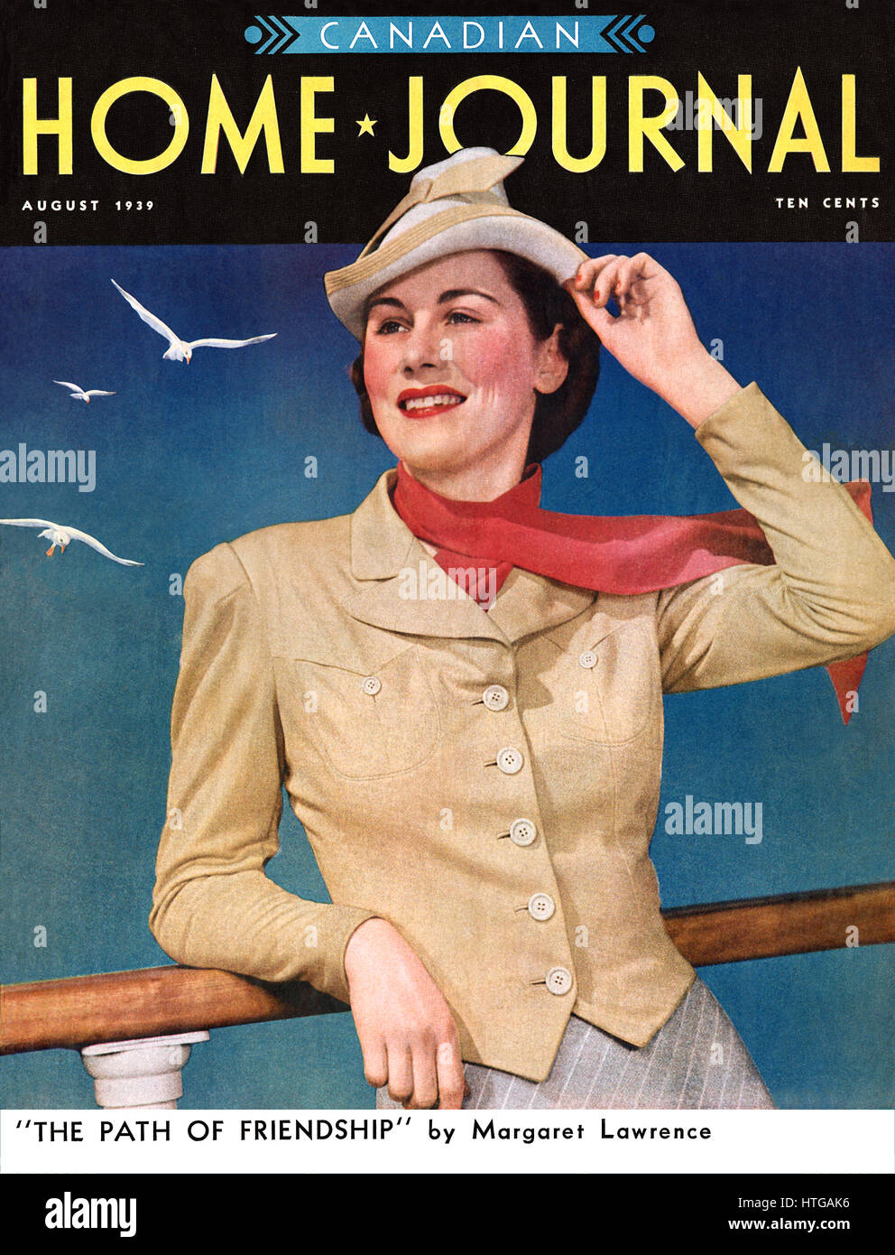 Front cover of Canadian Home Journal magazine for August 1939 Stock ...