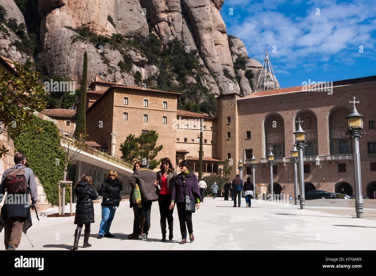 Santa Maria Square, Santa Maria de Montserrat Abbey, Montserrat ...