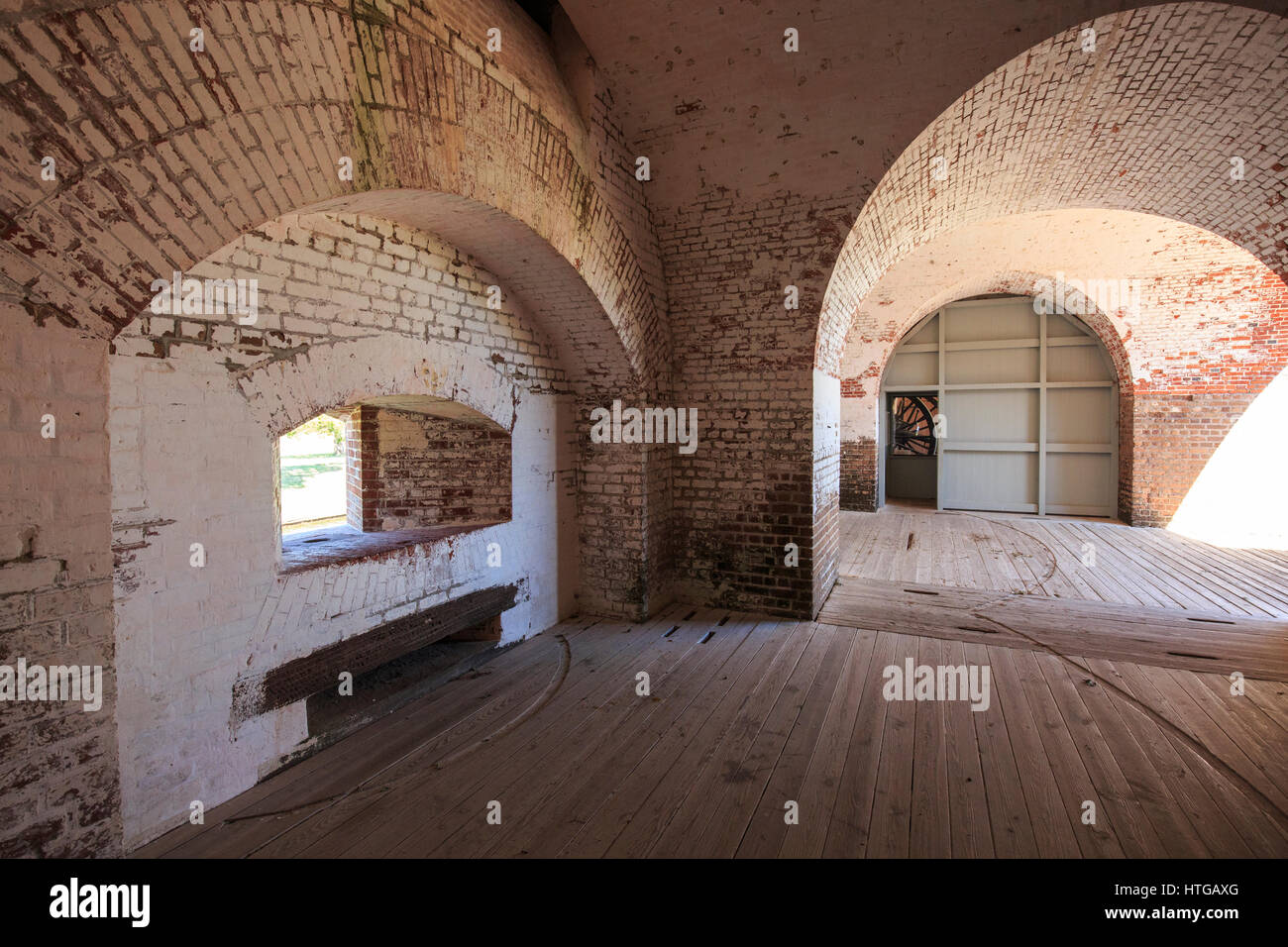 Empty casemate at Fort Pulaski National Monument Stock Photo - Alamy