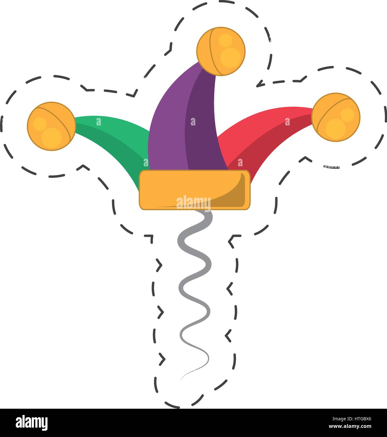 cartoon jester hat april fools day Stock Vector Image & Art - Alamy