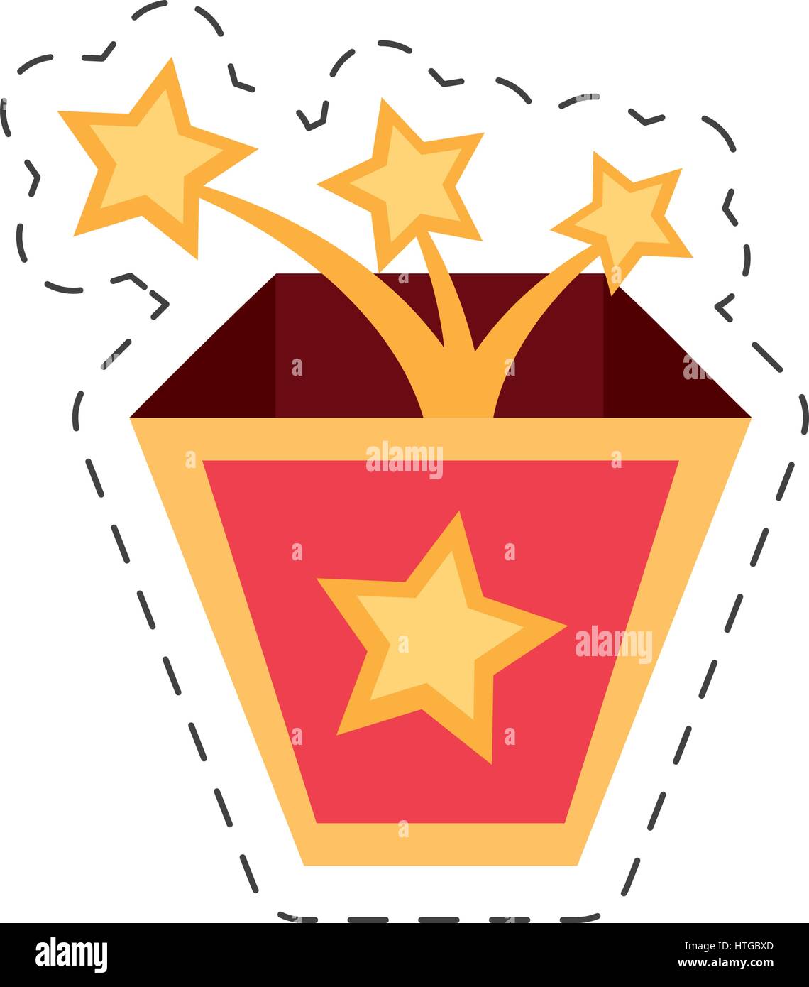 cartoon surprise box stars april fools Stock Vector Image & Art - Alamy