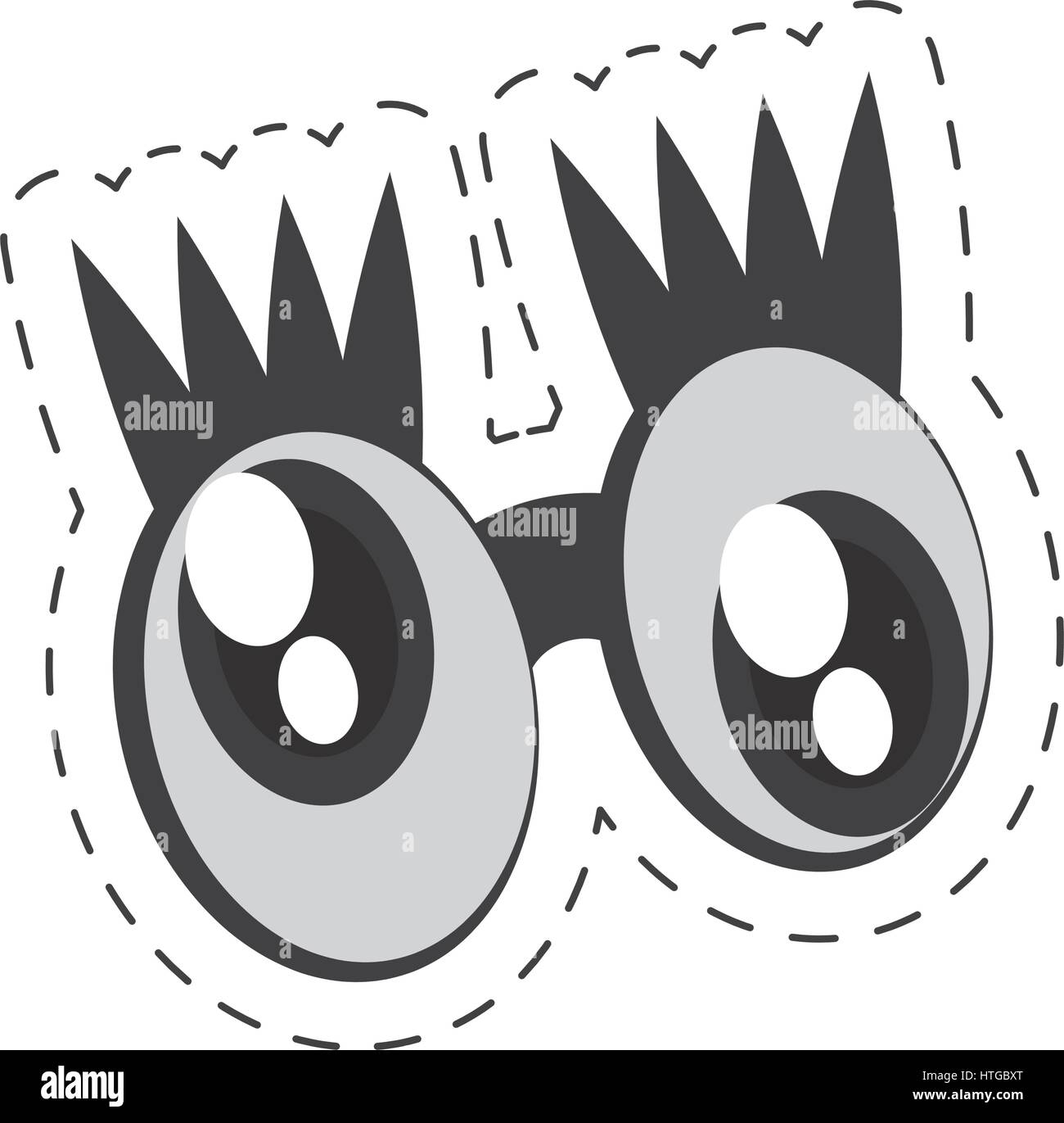 cartoon crazy eyes april fools Stock Vector Image & Art - Alamy