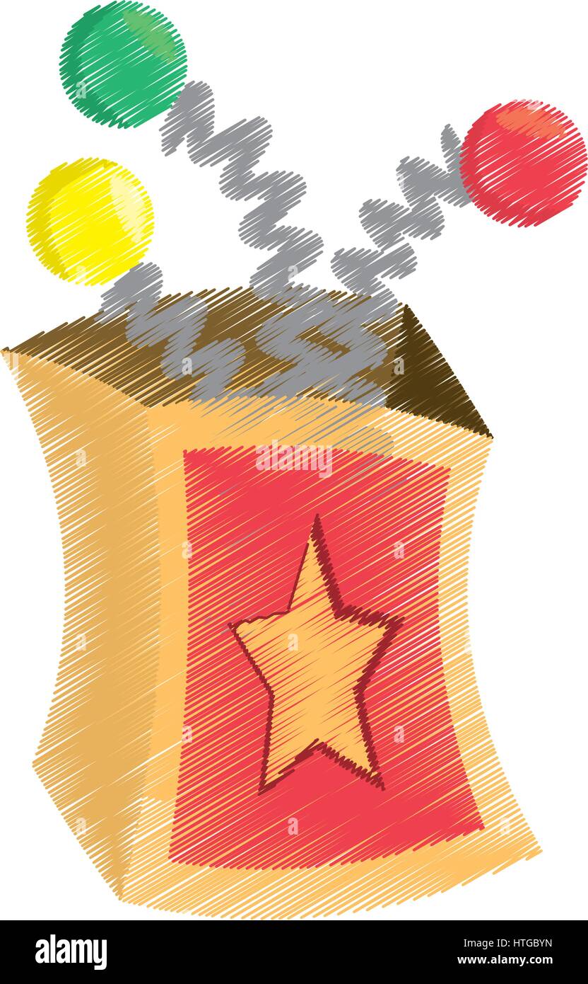 drawing surprise box april fools Stock Vector Image & Art - Alamy