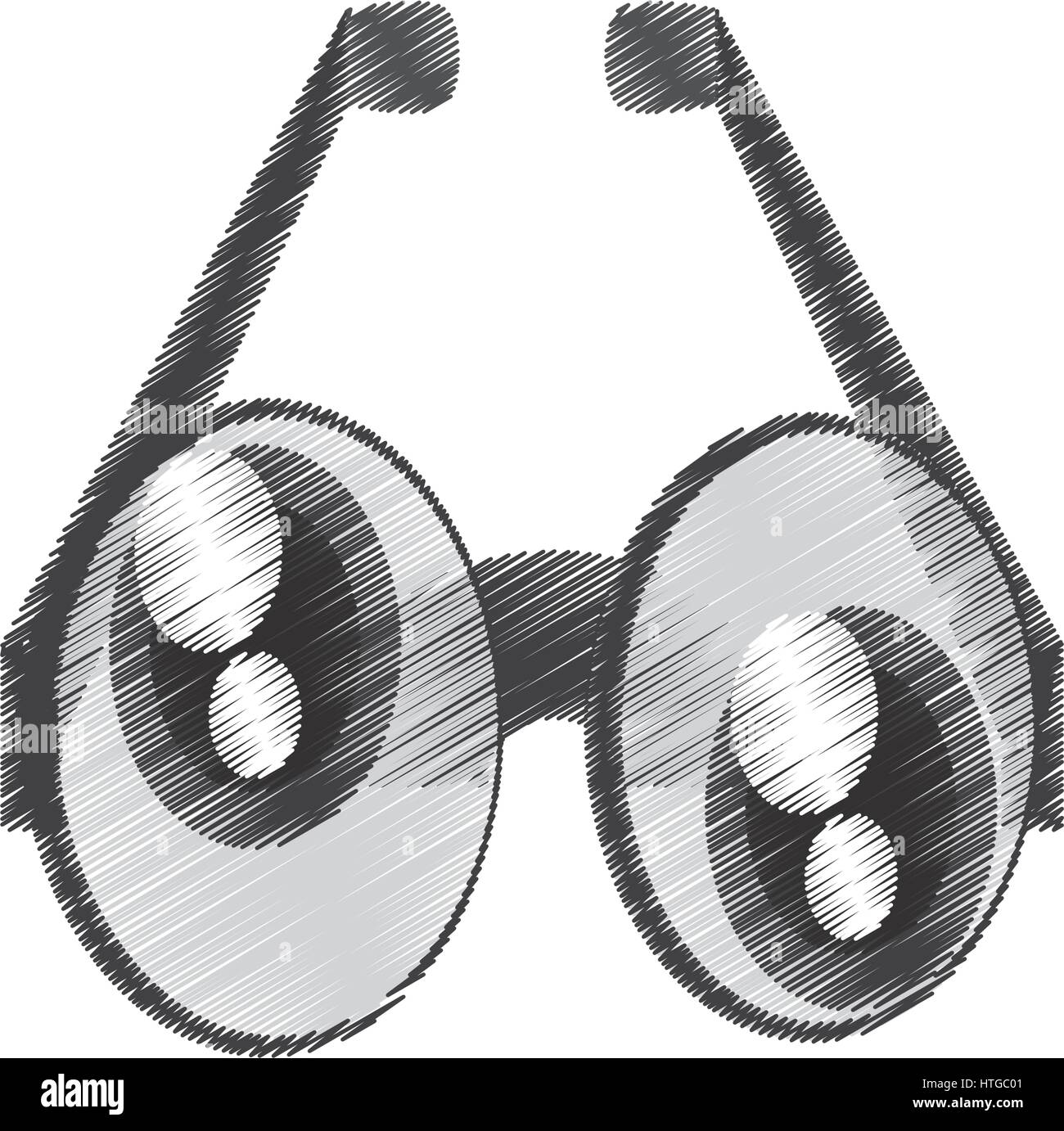 Drawing Crazy Eyes Glasses April Fools Stock Vector Image And Art Alamy