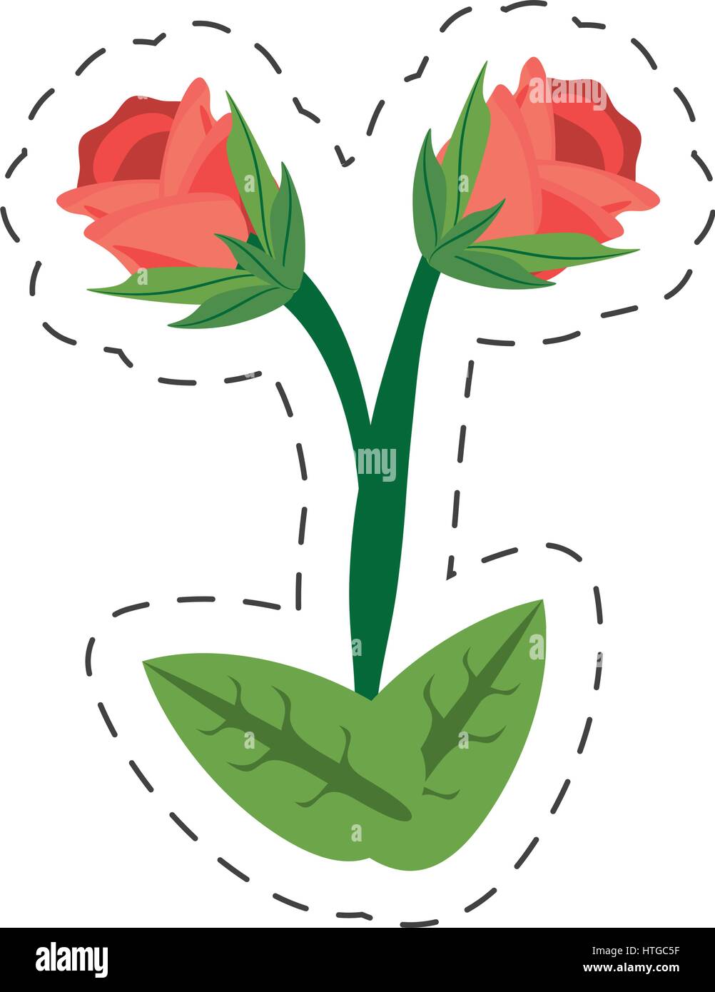 cartoon rose flower image Stock Vector Image & Art - Alamy
