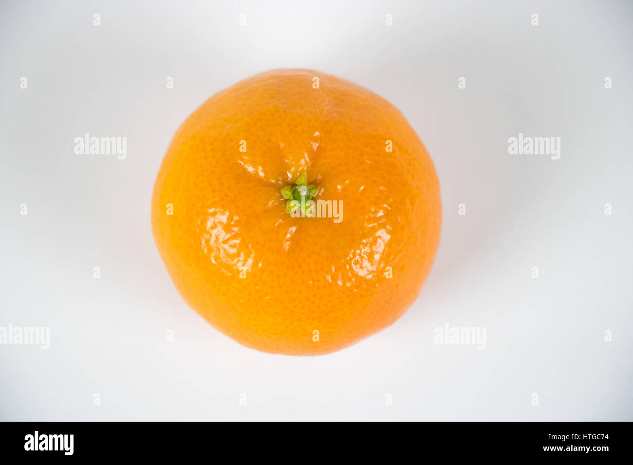Fresh Orange Clementine Isolated on White Top View Stock Photo - Alamy