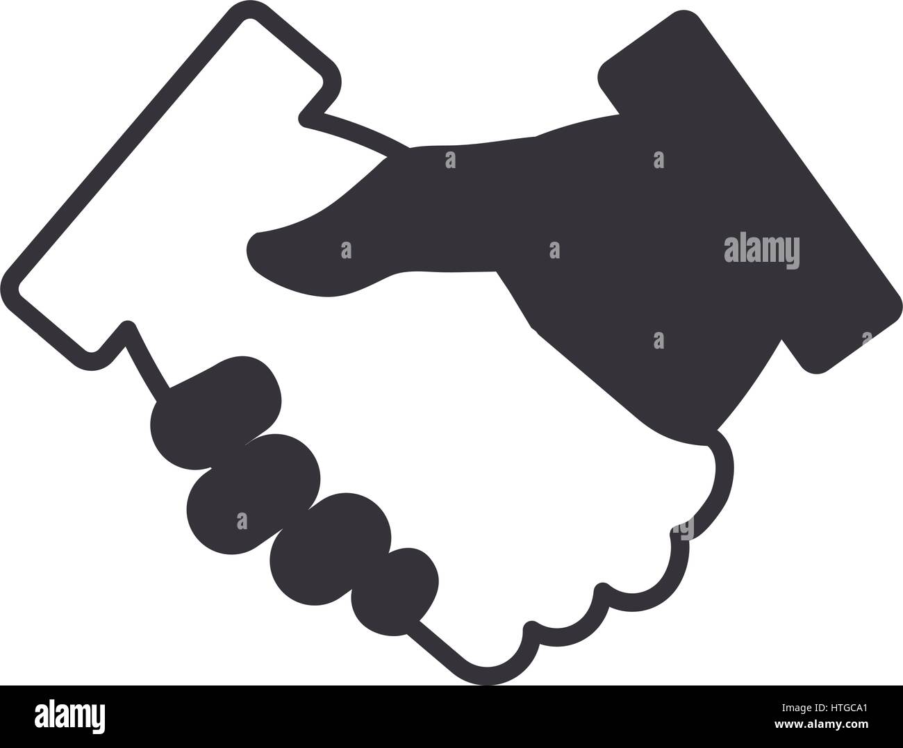 Handshake deal symbol Stock Vector Image & Art - Alamy