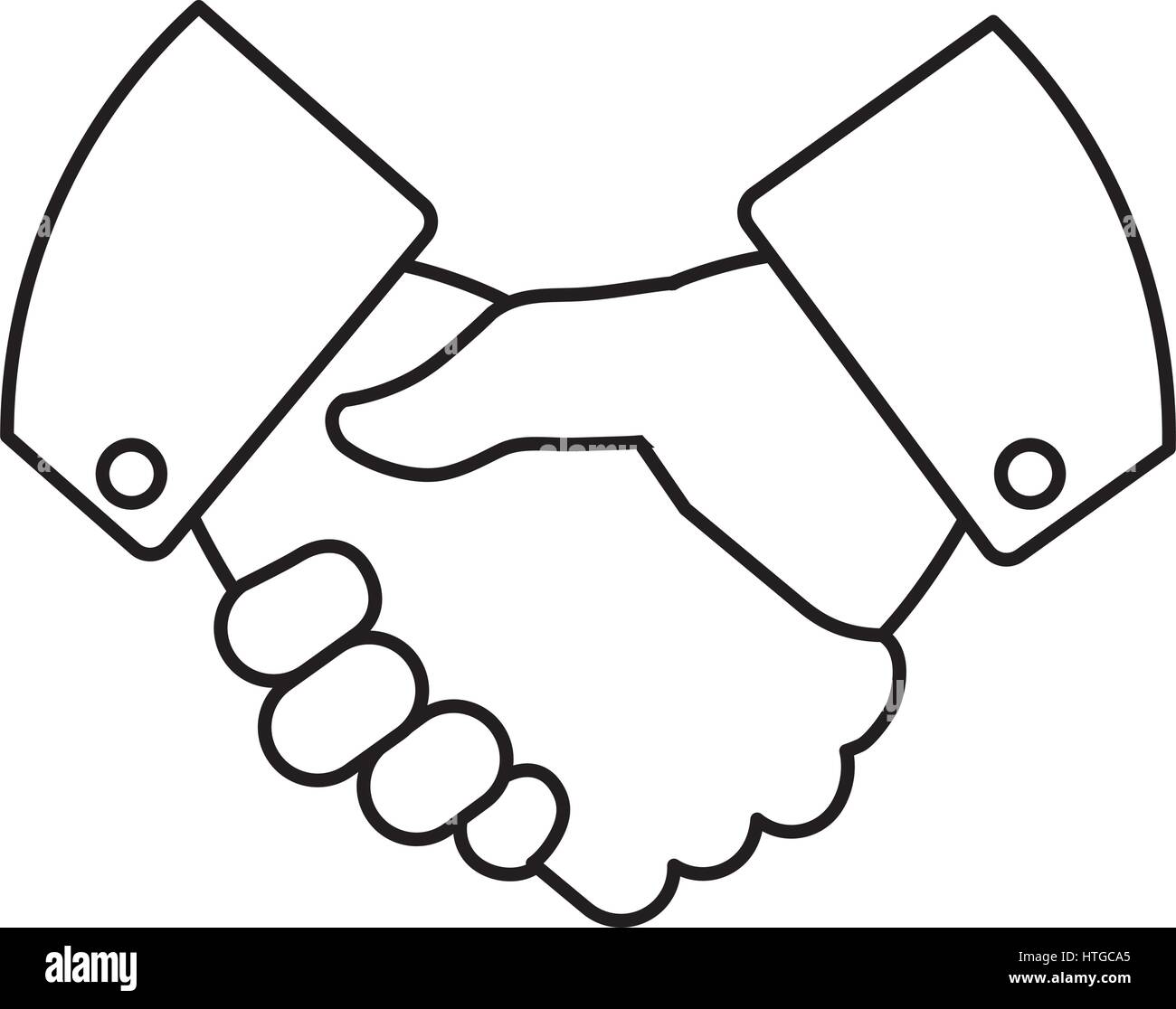 Handshake deal symbol Stock Vector Image & Art - Alamy