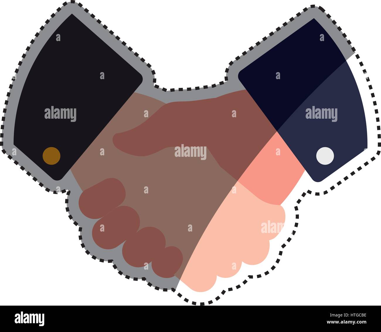 Handshake deal symbol Stock Vector Image & Art - Alamy