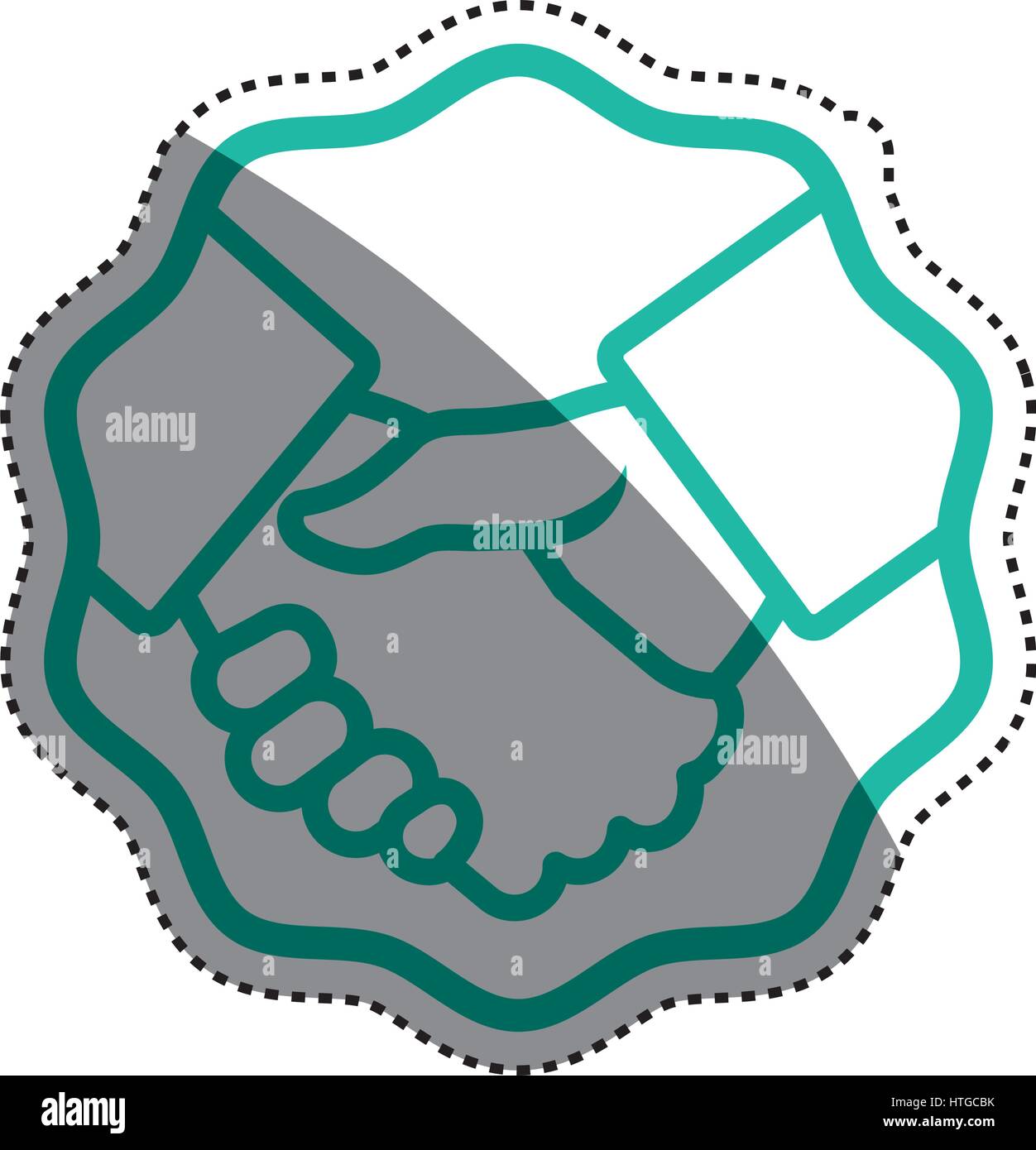 Handshake deal symbol Stock Vector Image & Art - Alamy