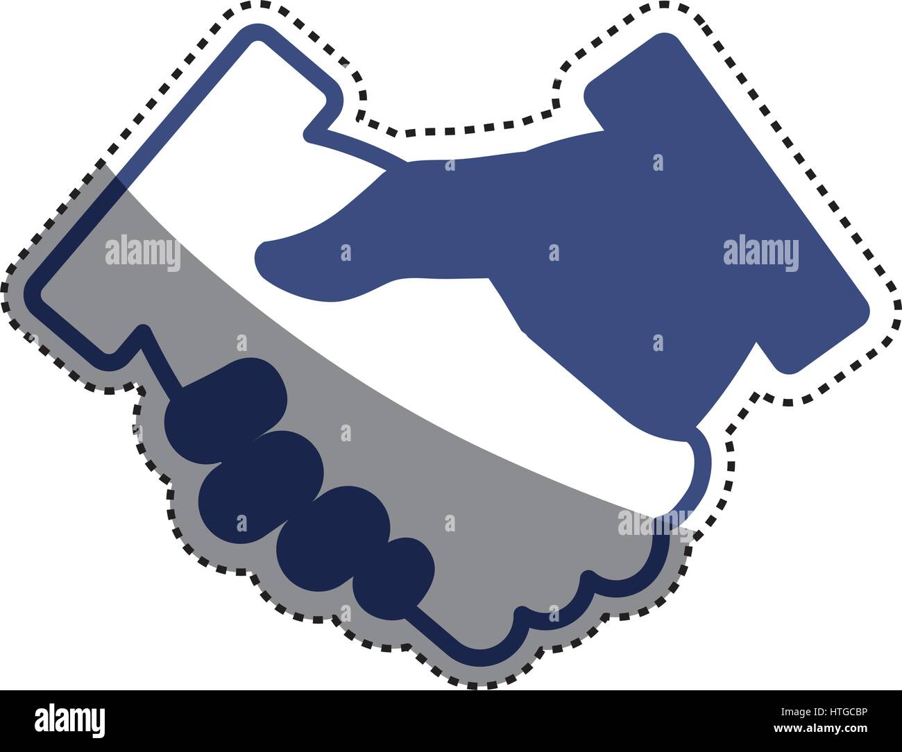 Handshake deal symbol Stock Vector Image & Art - Alamy