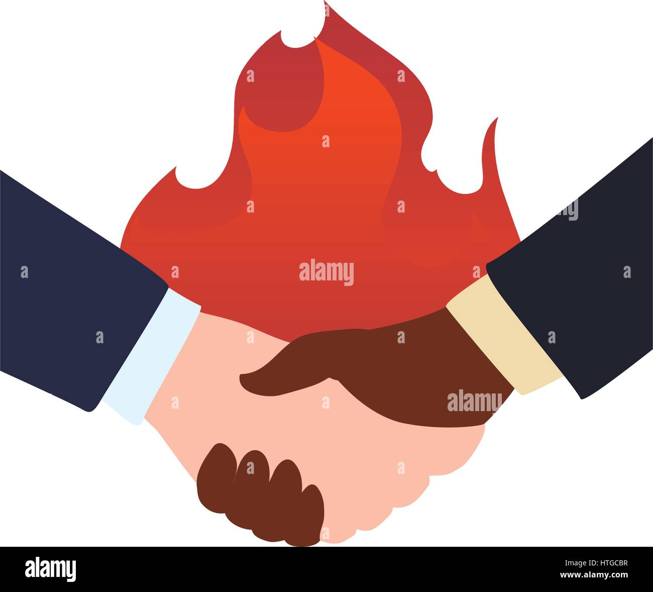 Handshake deal symbol Stock Vector Image & Art - Alamy