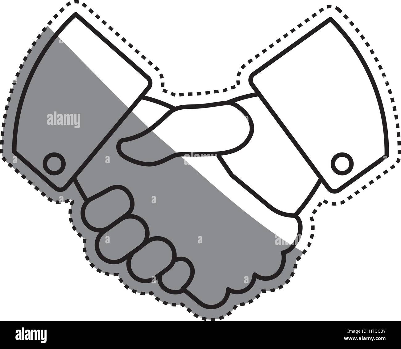 Handshake deal symbol Stock Vector Image & Art - Alamy