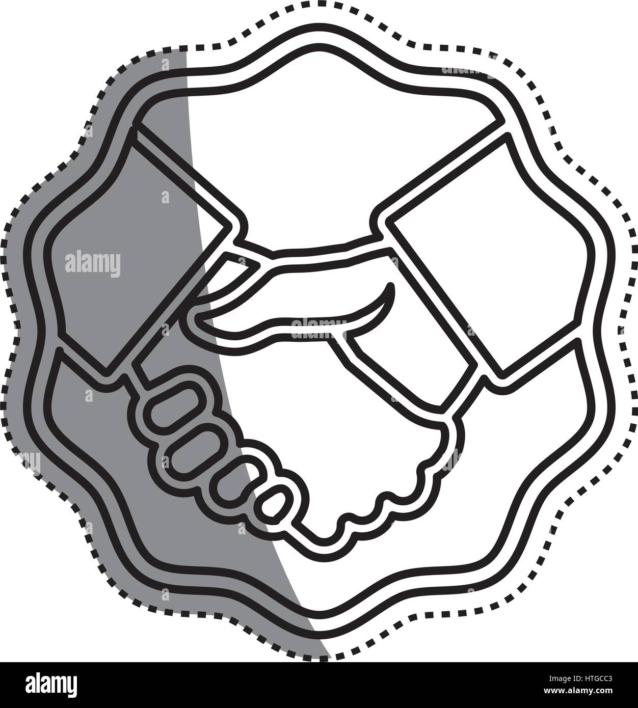Handshake deal symbol Stock Vector Image & Art - Alamy