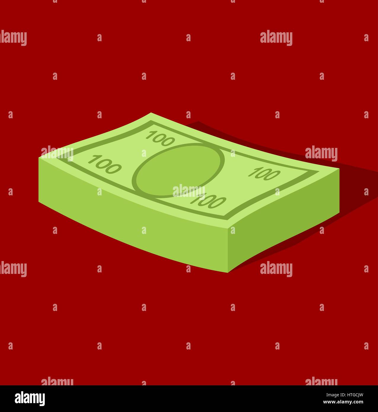 Green paper money red Stock Vector Images - Alamy